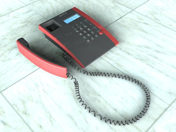 3d model of telephone tele