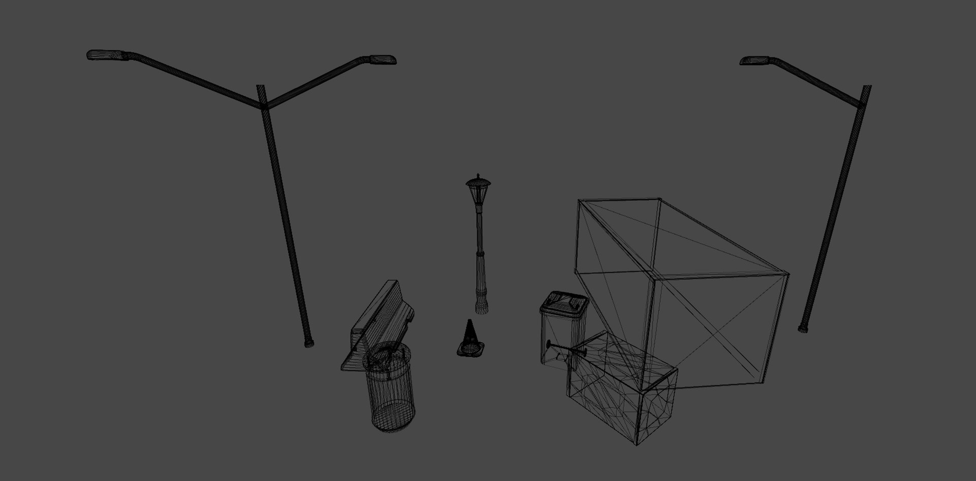 Basic Street Pack 3D Model - TurboSquid 1764107