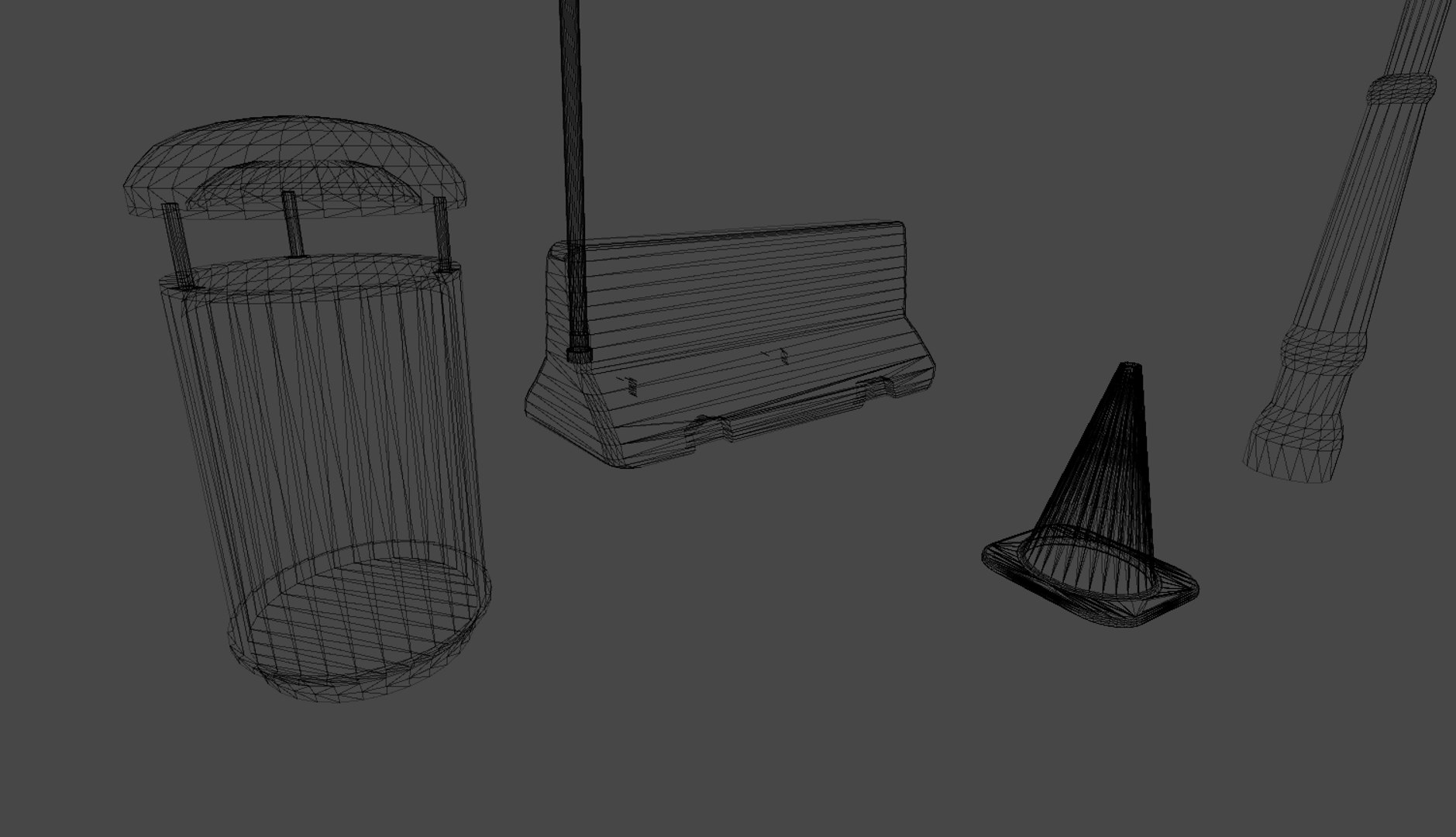 Basic Street Pack 3D Model - TurboSquid 1764107