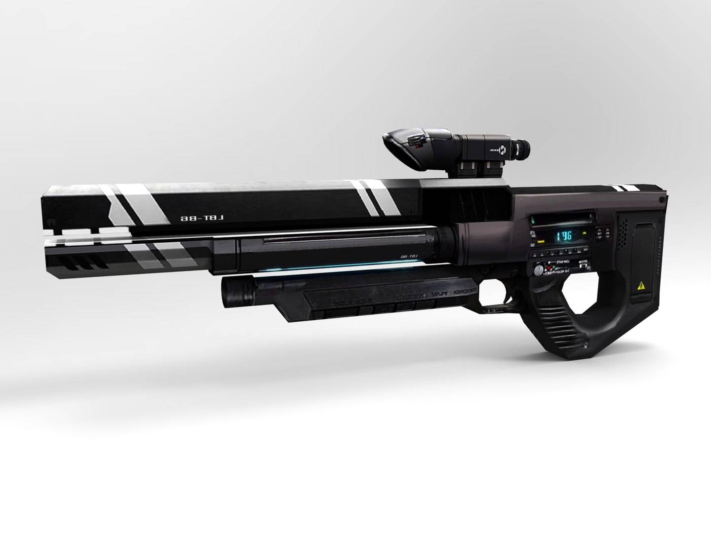 3d model modern gun