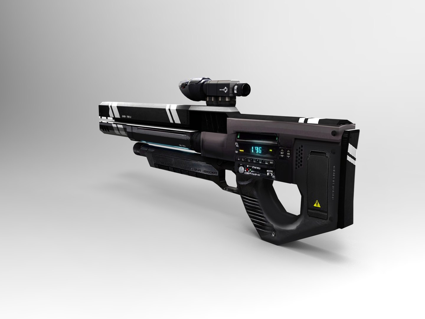3d model modern gun