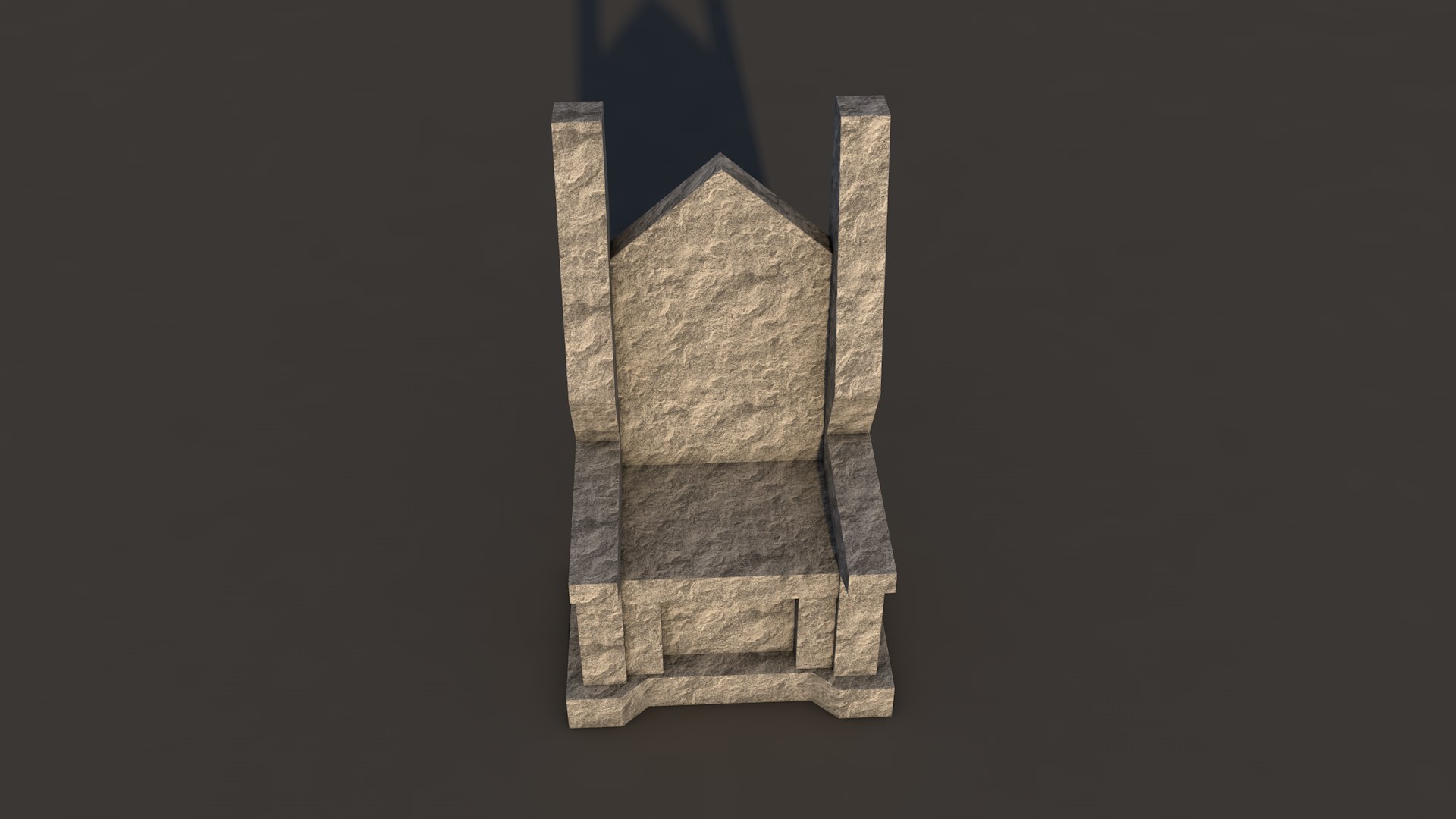 3D Stone Throne Model - TurboSquid 2520877