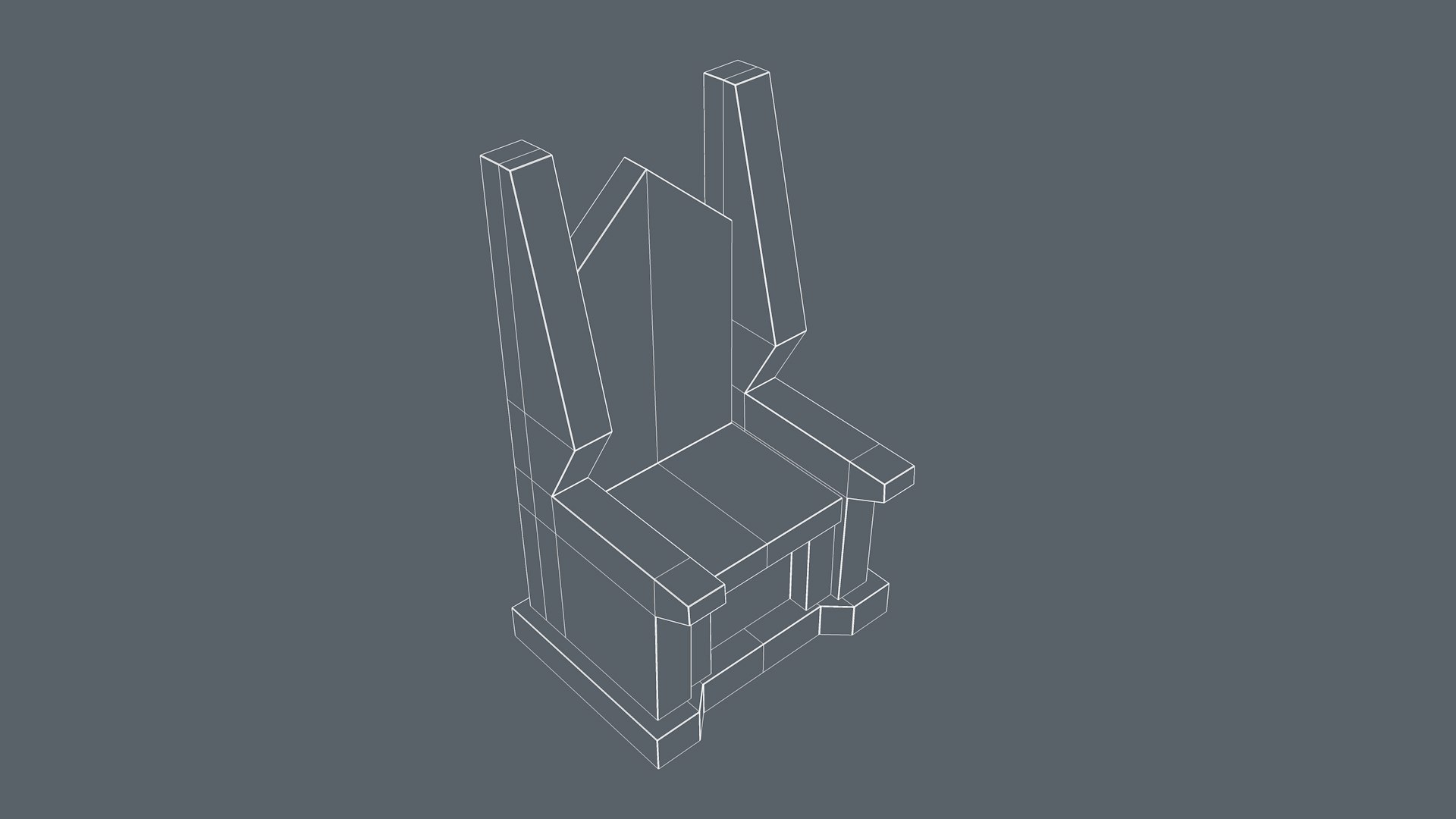 3D Stone Throne Model - TurboSquid 2520877
