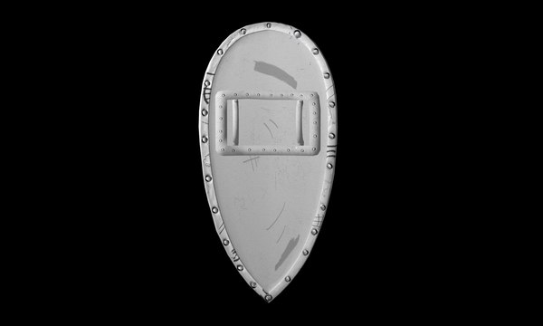3D comic style shield model - TurboSquid 1207227