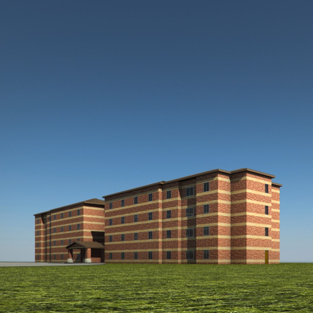 3d Model Brick Building