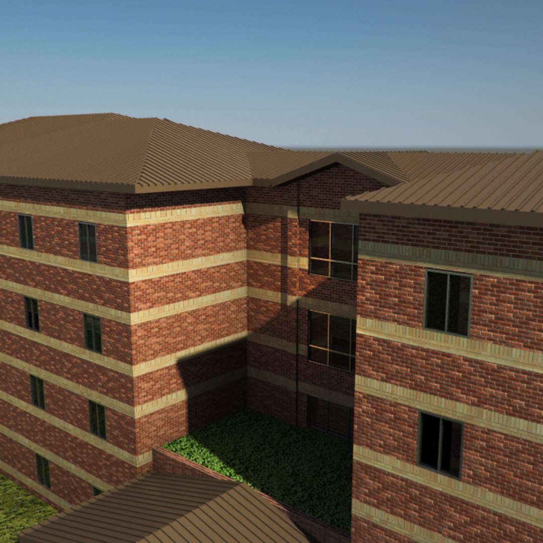 3d Model Brick Building