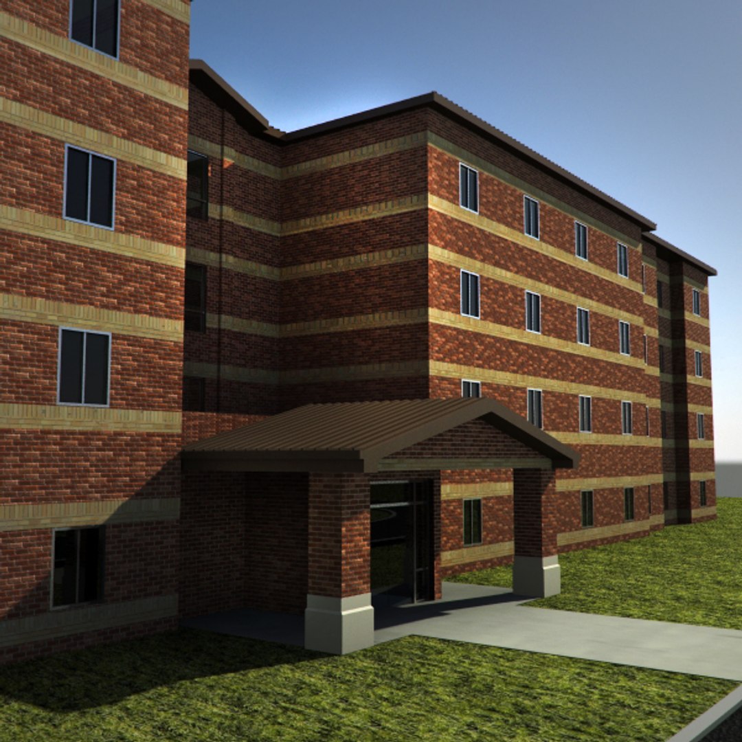 3d Model Brick Building