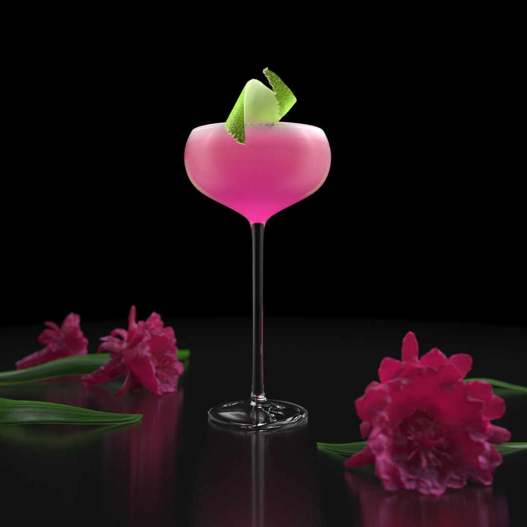 Cactus Flower Cocktail 3D Model - TurboSquid 2346443