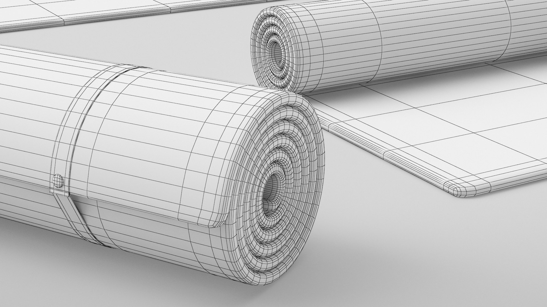 3D Yoga Mat Set 02 - TurboSquid 1756831