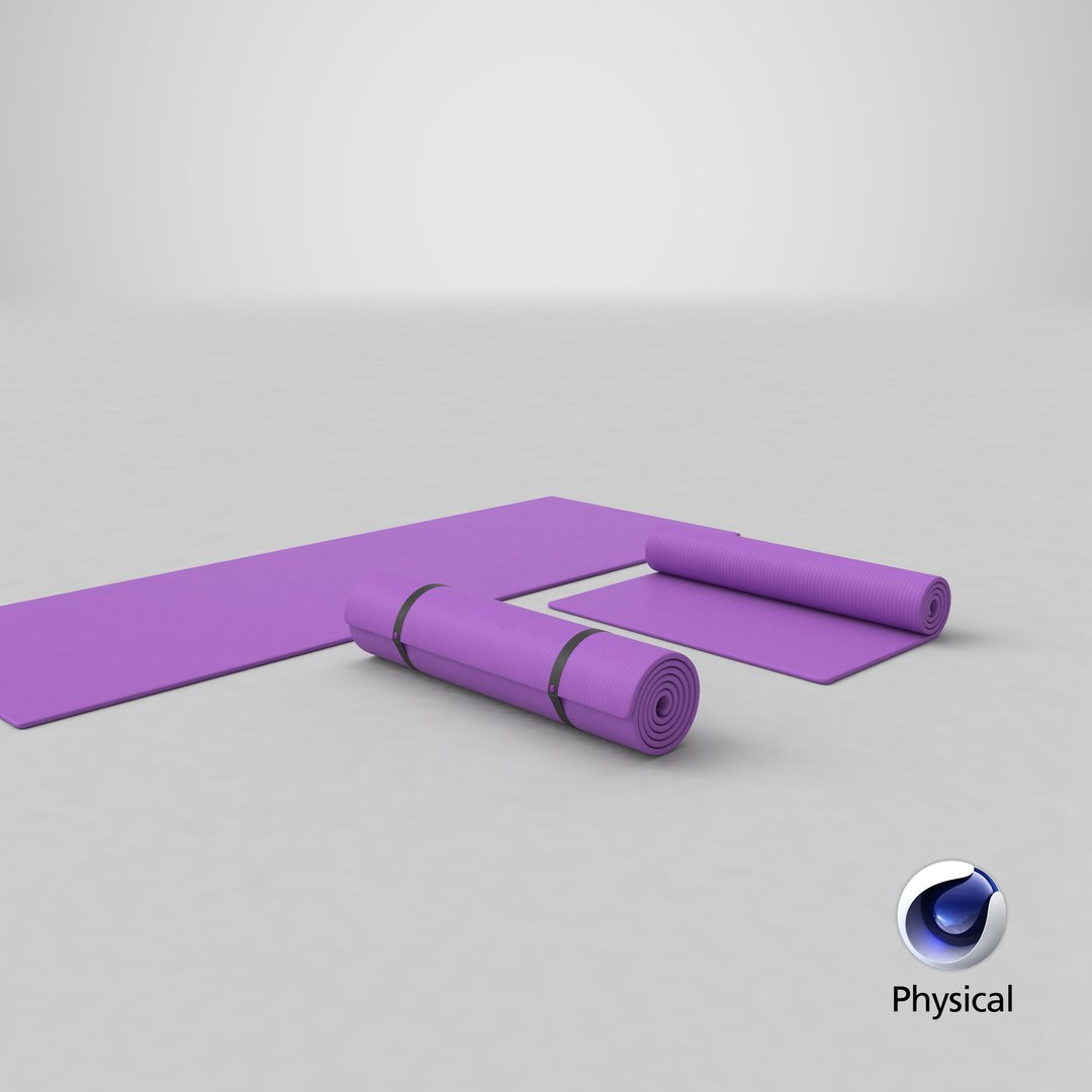 3D Yoga Mat Set 02 - TurboSquid 1756831