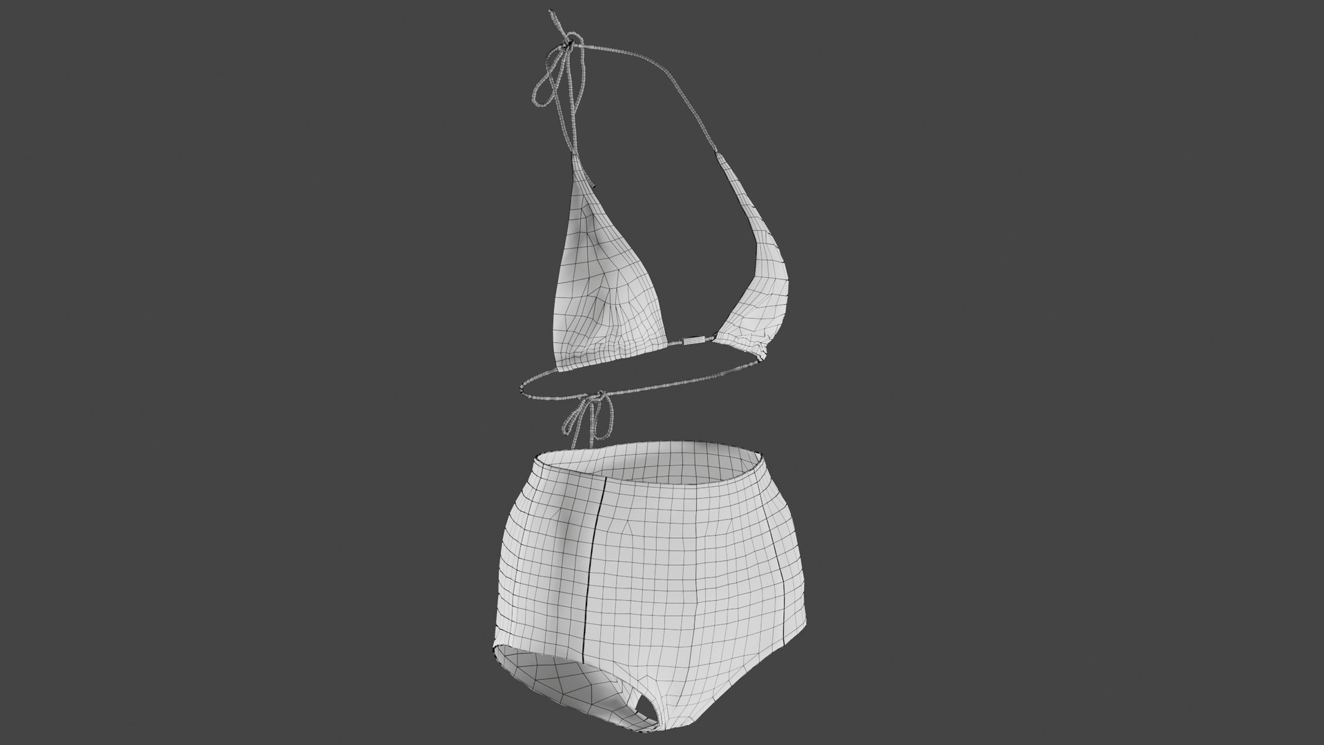 Mesh women s swimsuit model - TurboSquid 1665661