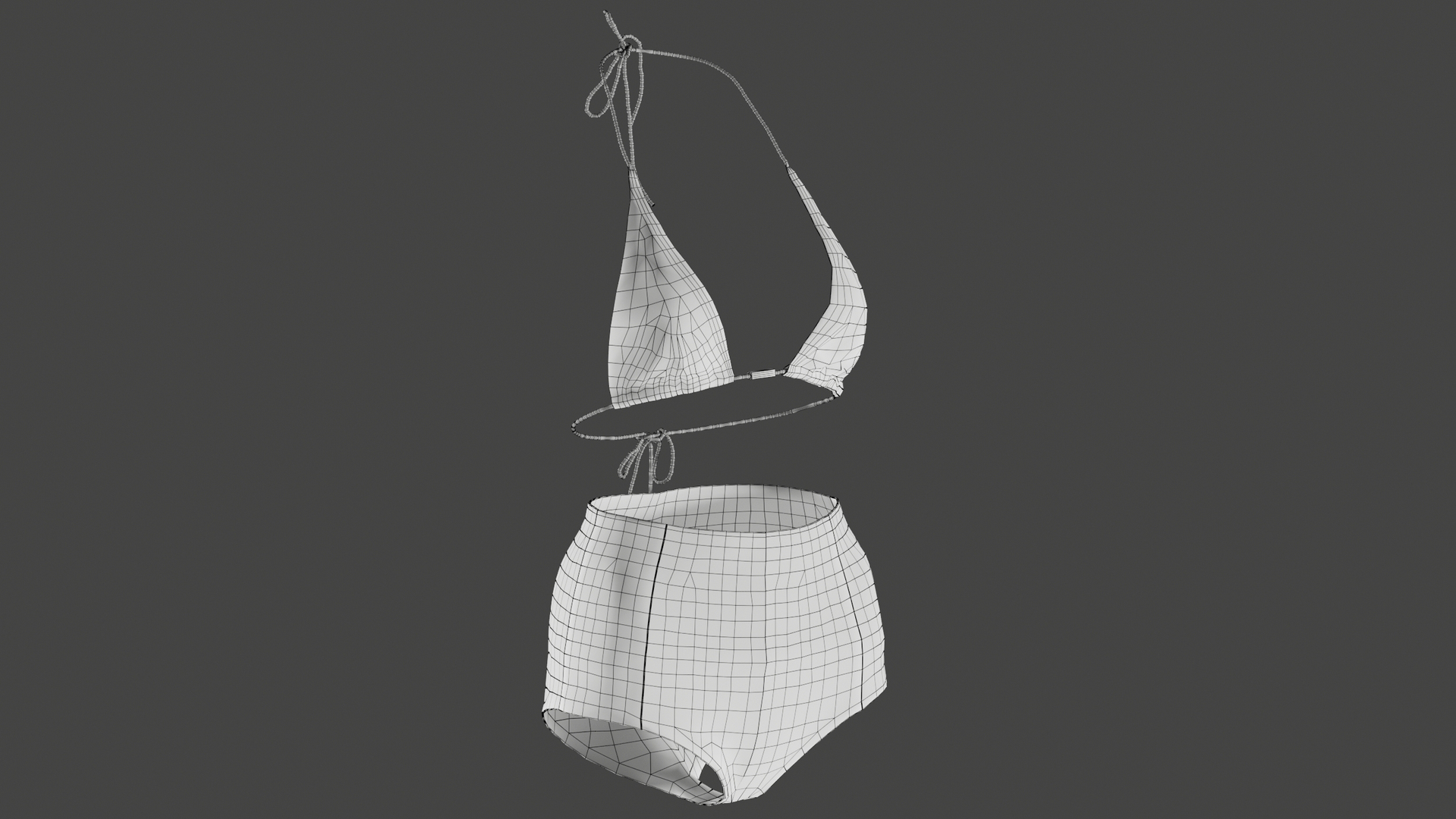 Mesh women s swimsuit model - TurboSquid 1665661