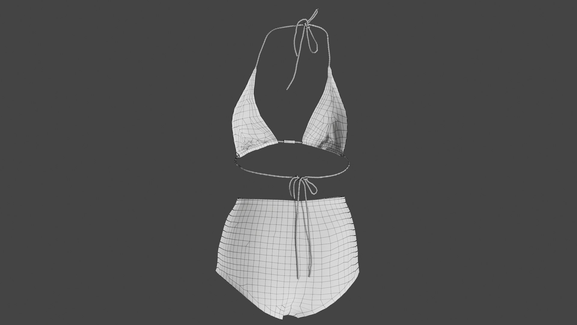 Mesh women s swimsuit model - TurboSquid 1665661