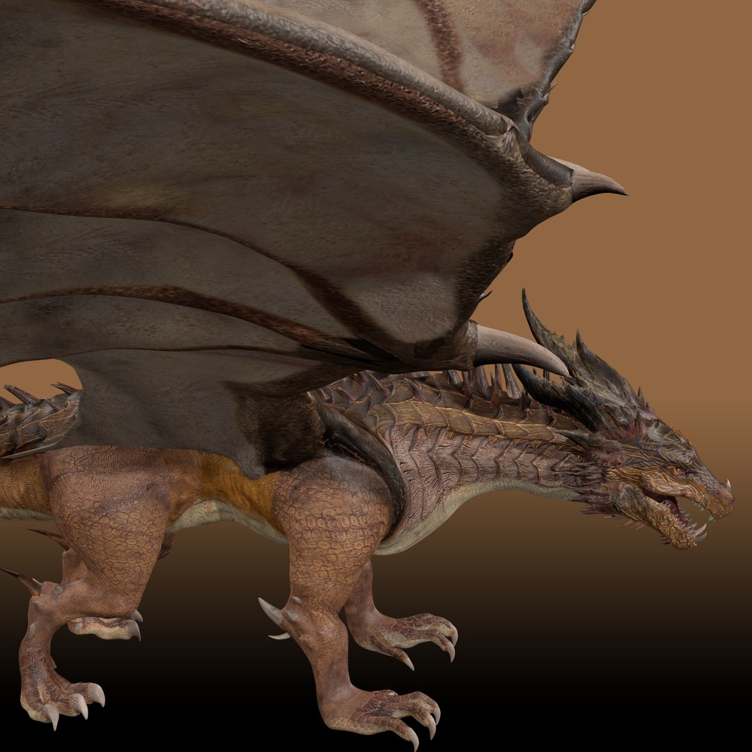 Big Dragon Ancient Model - TurboSquid 2143587