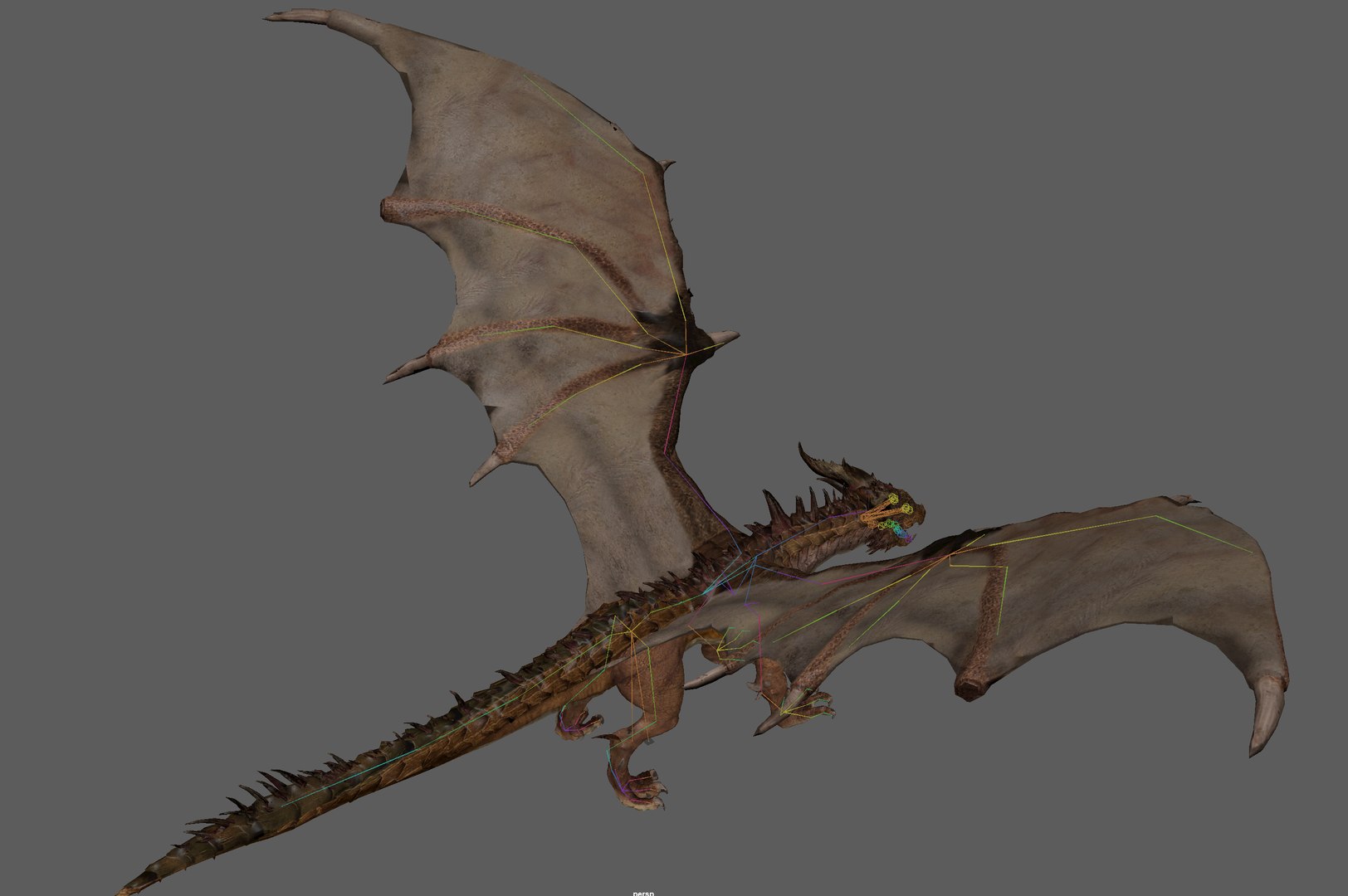 Big Dragon Ancient Model - TurboSquid 2143587