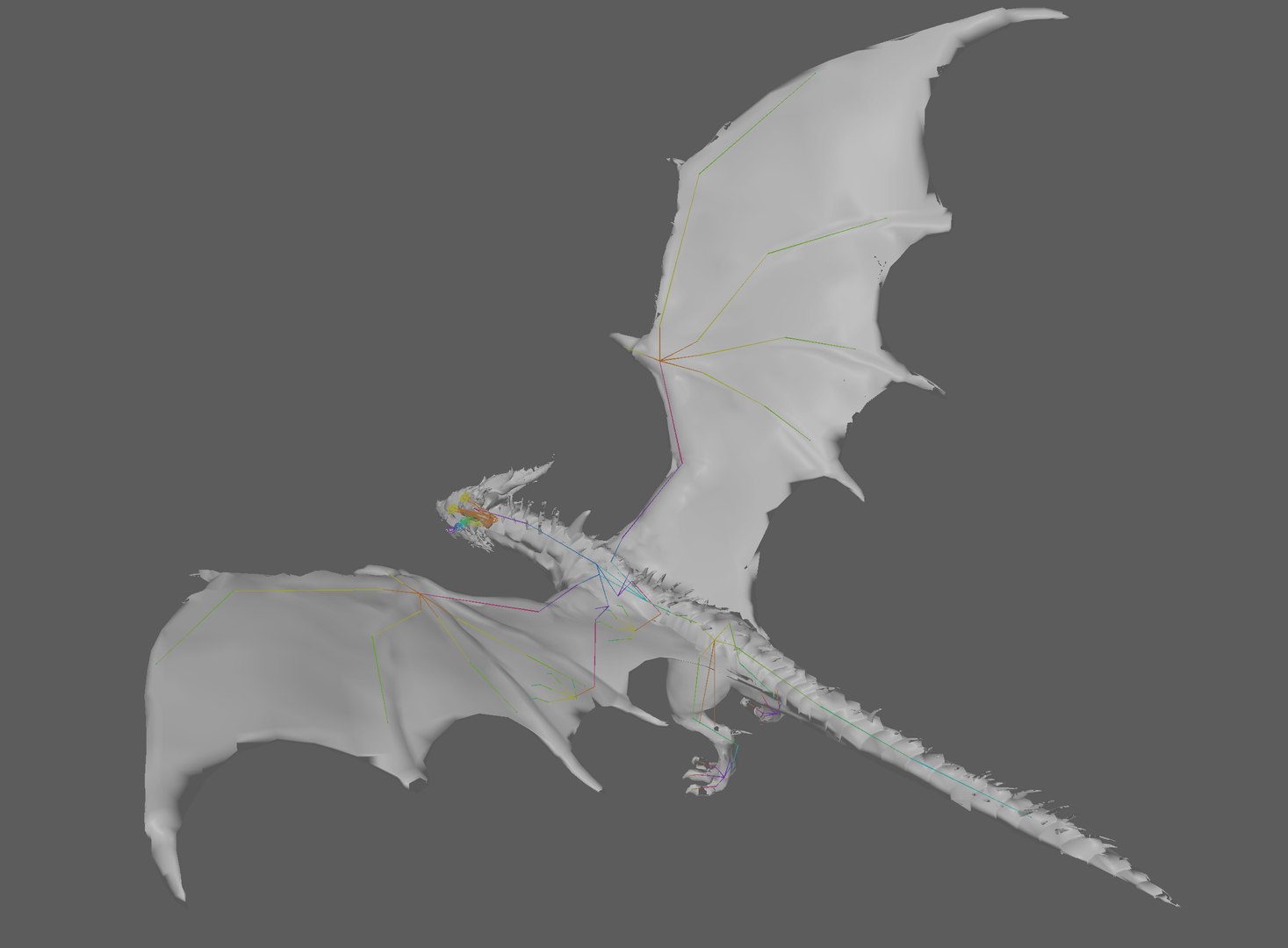 Big Dragon Ancient Model - TurboSquid 2143587
