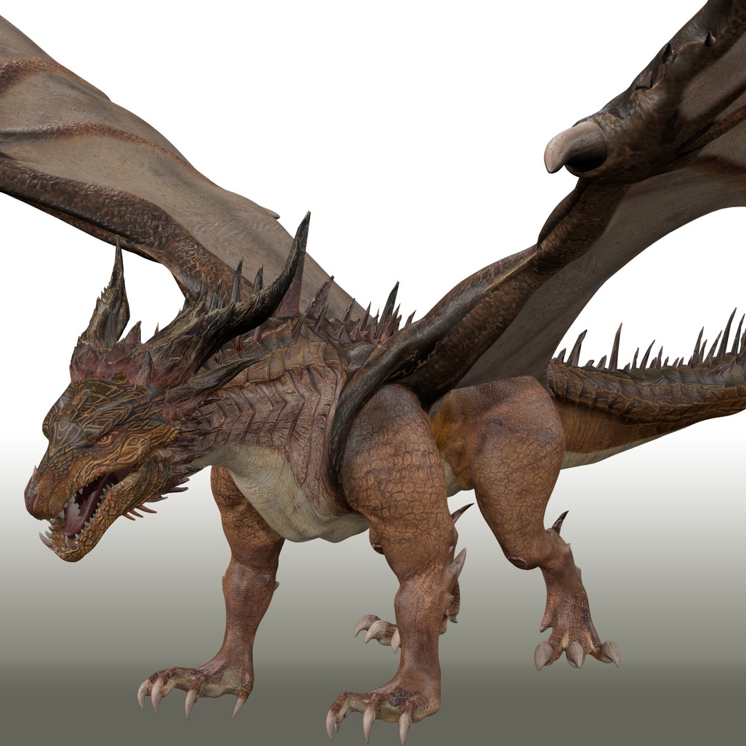 Big Dragon Ancient model - TurboSquid 2143587