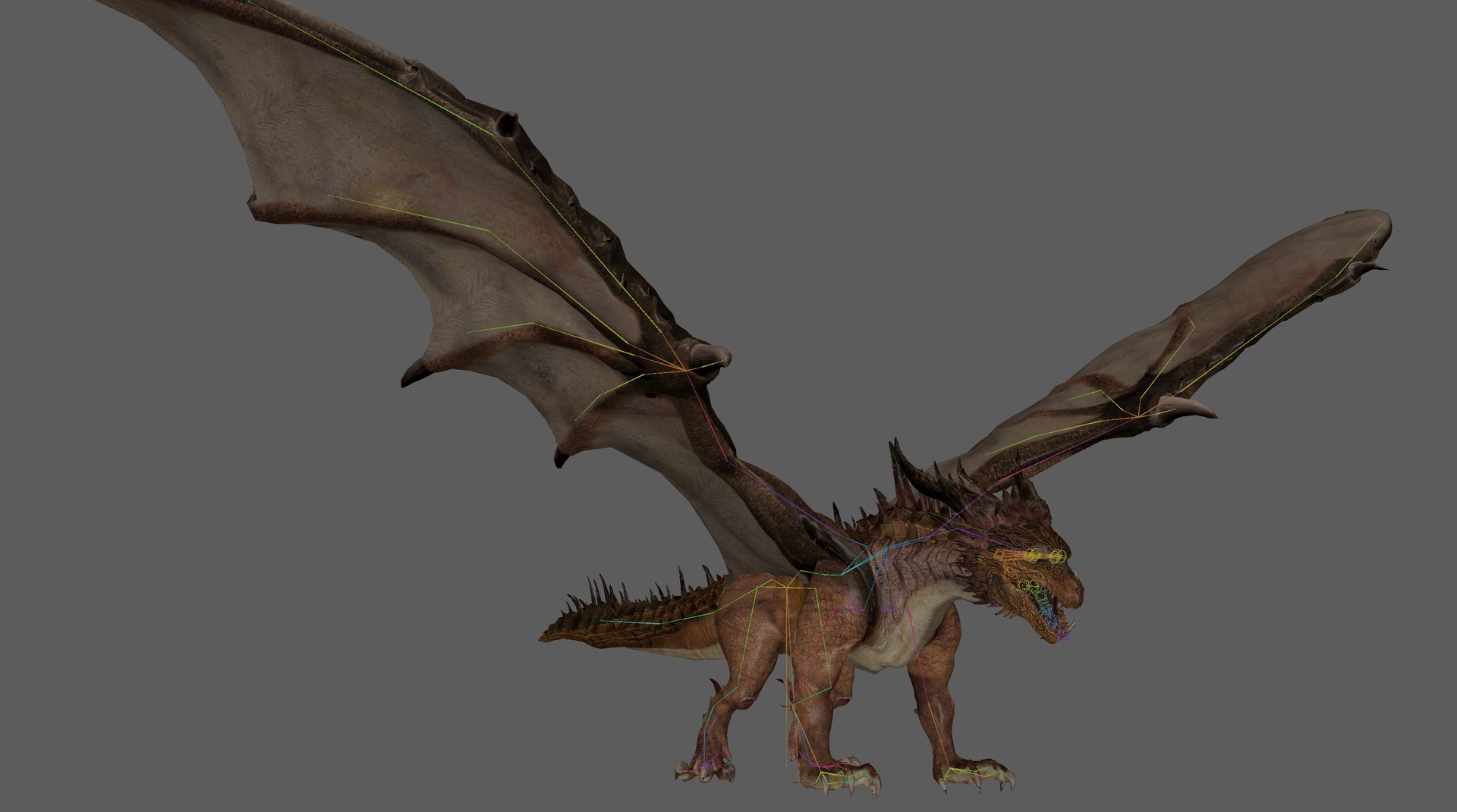 Big Dragon Ancient Model - TurboSquid 2143587