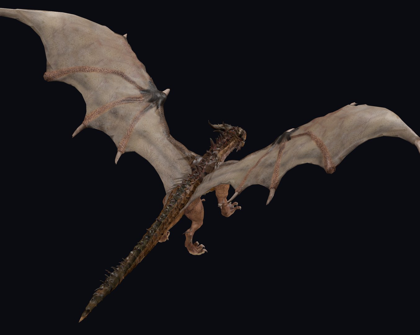 Big Dragon Ancient Model - TurboSquid 2143587