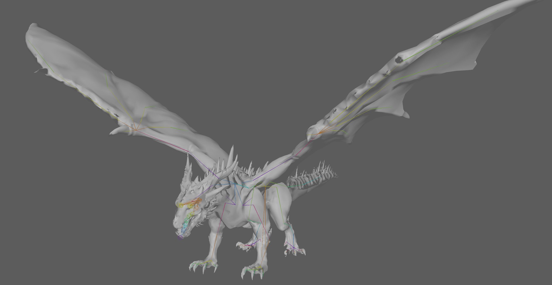 Big Dragon Ancient Model - TurboSquid 2143587