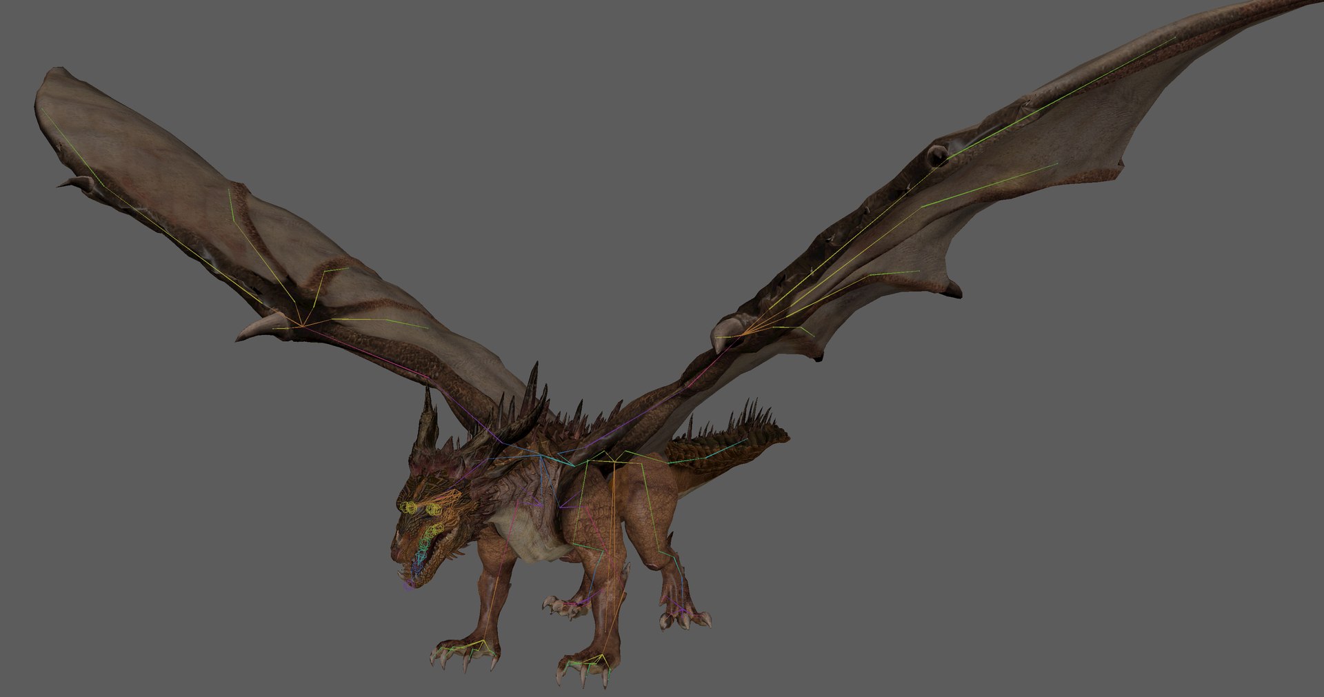 Big Dragon Ancient Model - TurboSquid 2143587