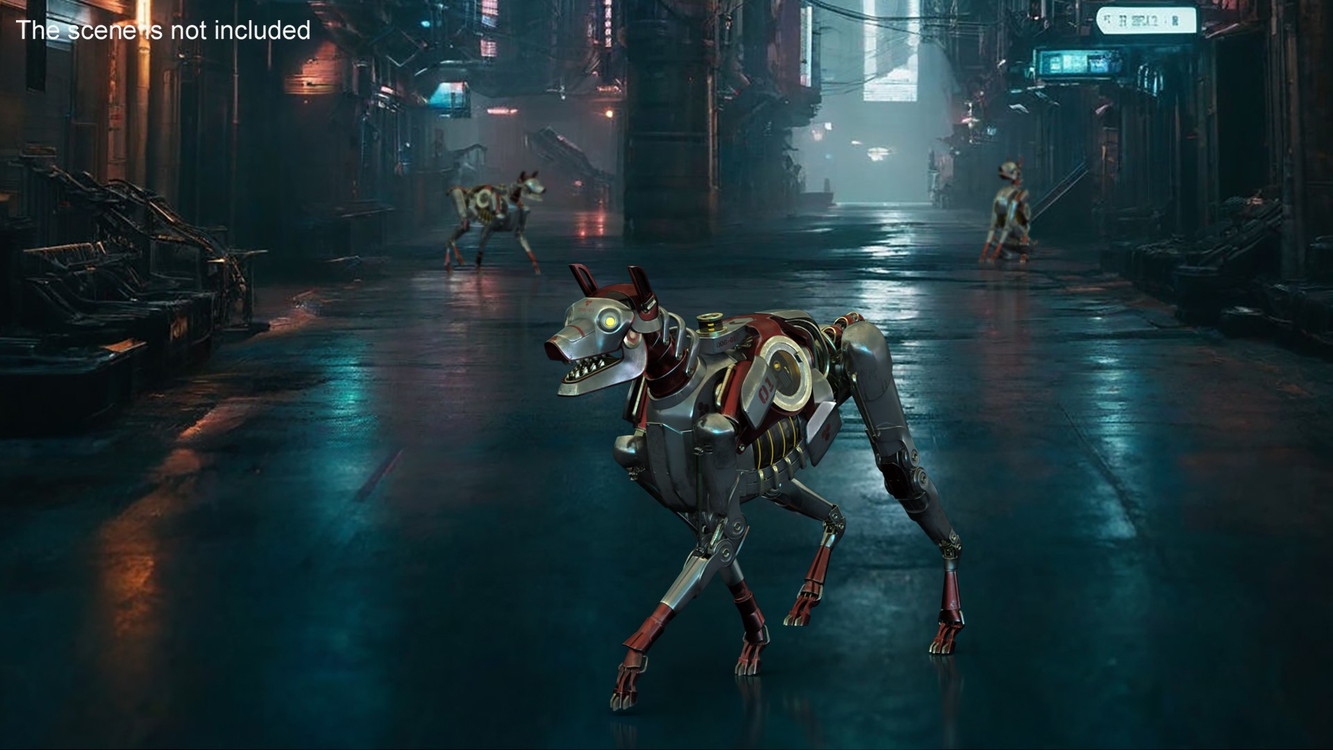 3D Futuristic Robotic Dog Concept In Walking Pose - TurboSquid 2265729