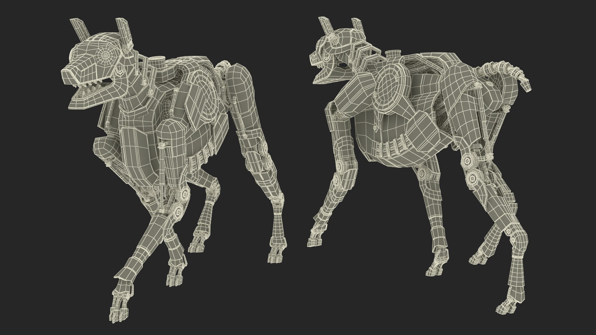 3D Futuristic Robotic Dog Concept In Walking Pose - TurboSquid 2265729