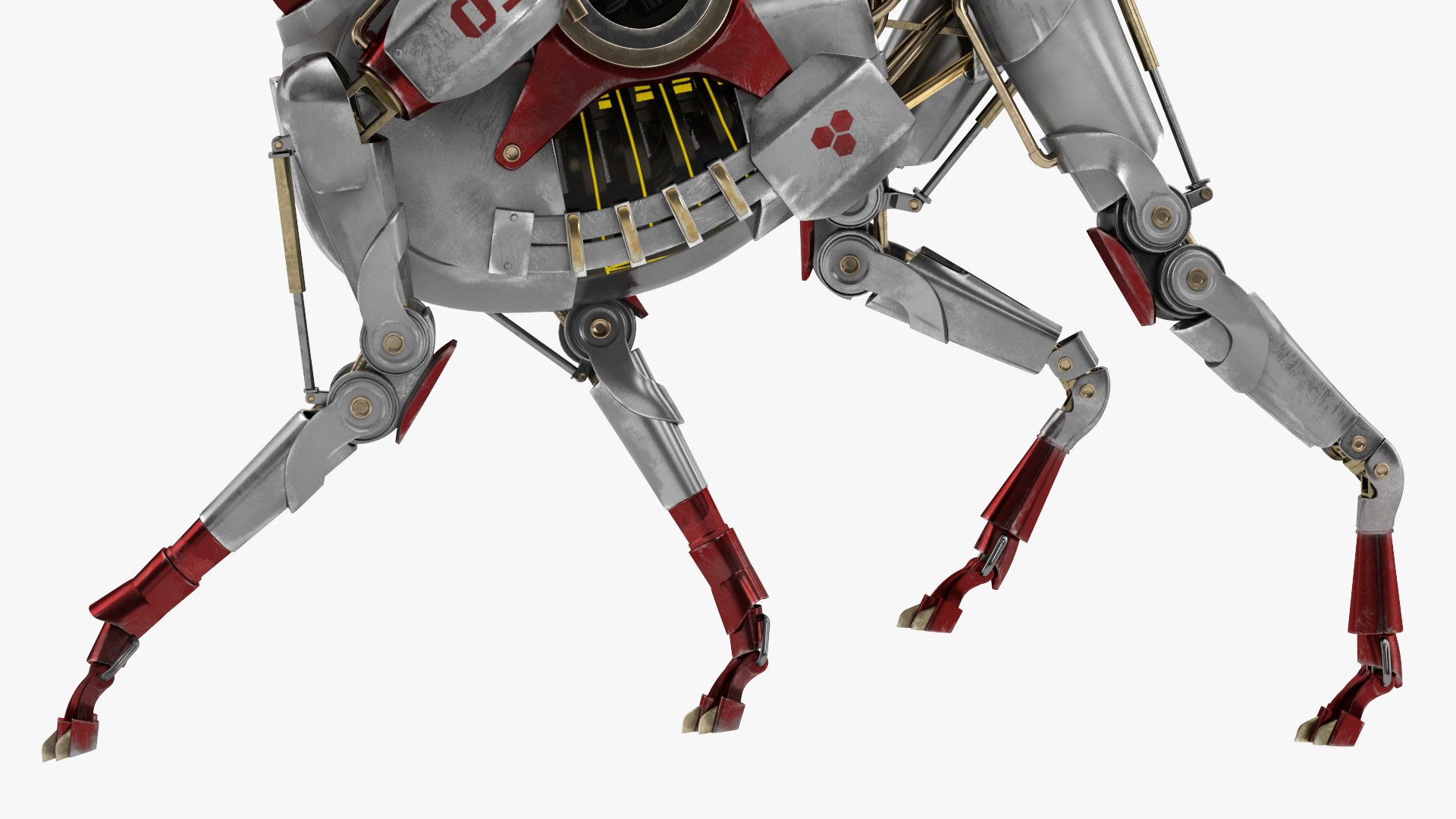 3D Futuristic Robotic Dog Concept In Walking Pose - TurboSquid 2265729