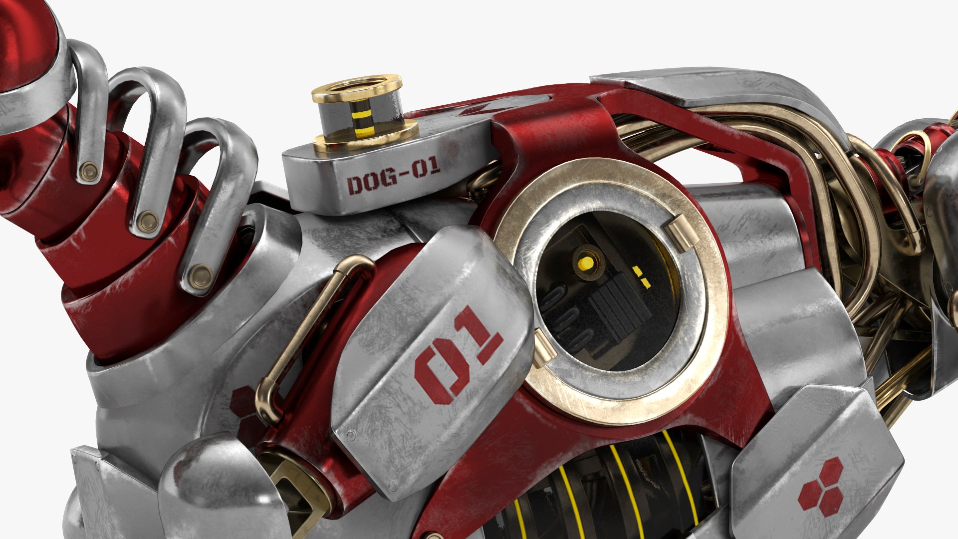 3D Futuristic Robotic Dog Concept In Walking Pose - TurboSquid 2265729