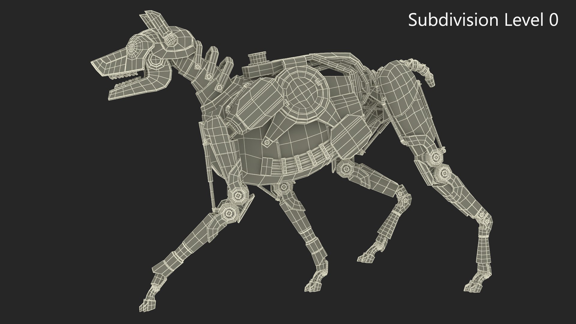 3D Futuristic Robotic Dog Concept In Walking Pose - TurboSquid 2265729