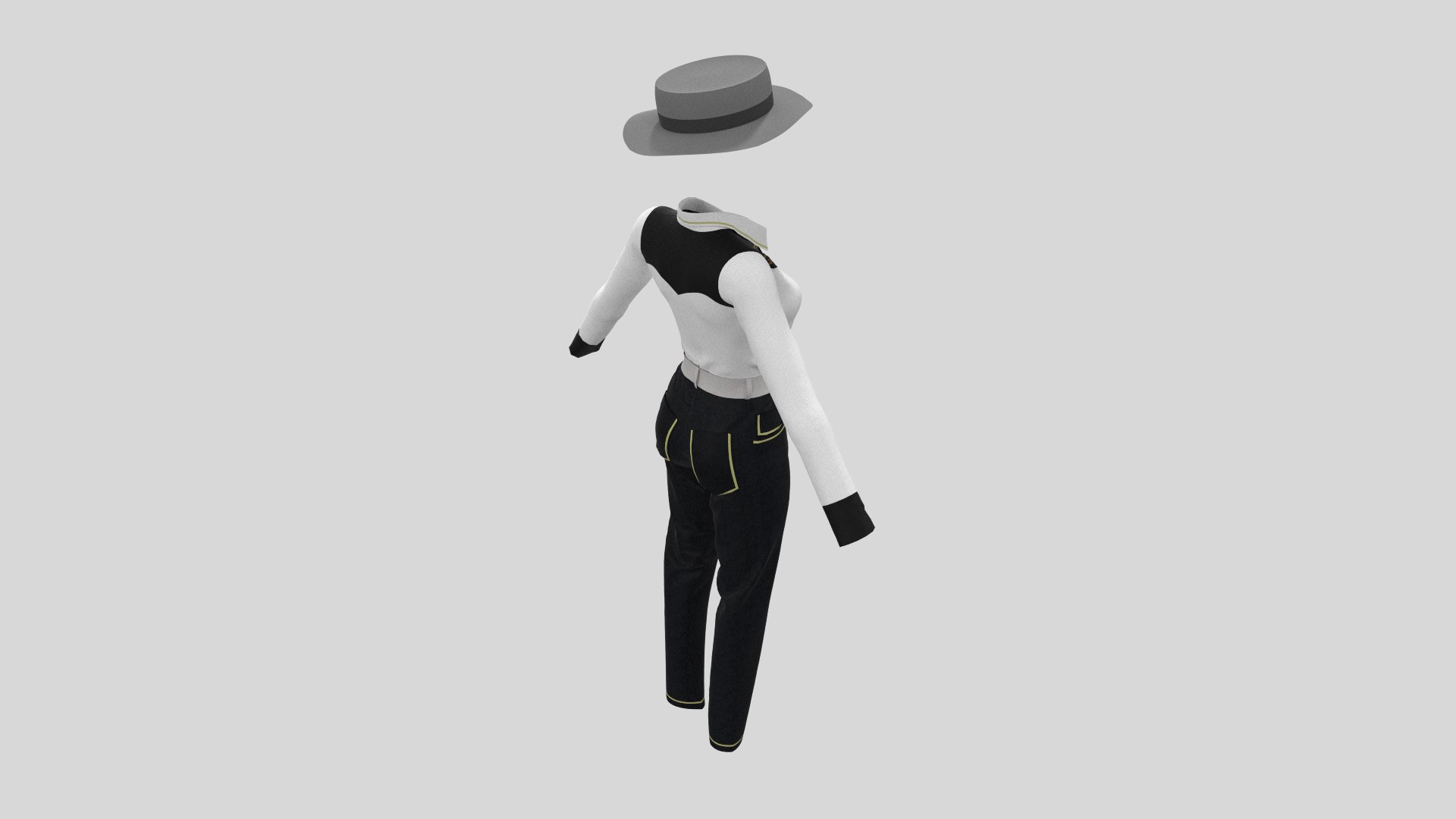 Free Cowgirl Simple Clothes MD Clo3d 3D - TurboSquid 2035191