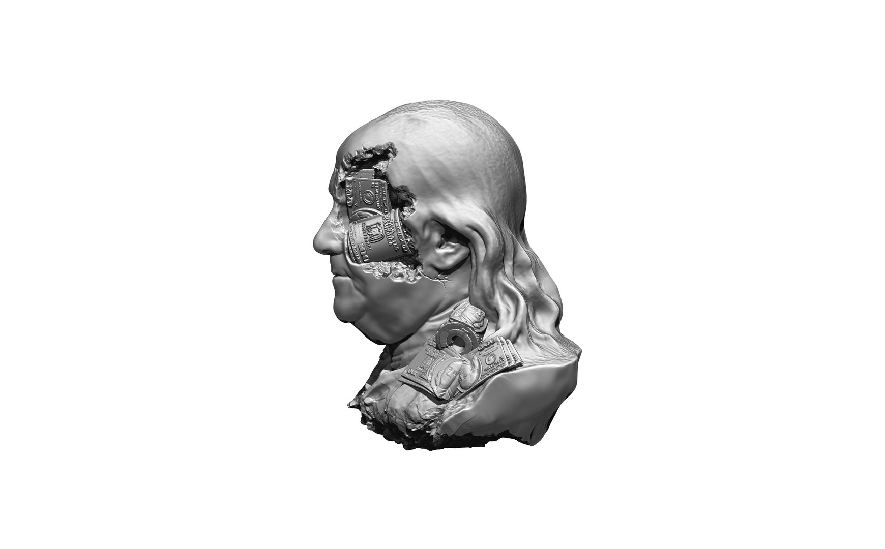 3D Benjamin Franklin - TurboSquid 2044405