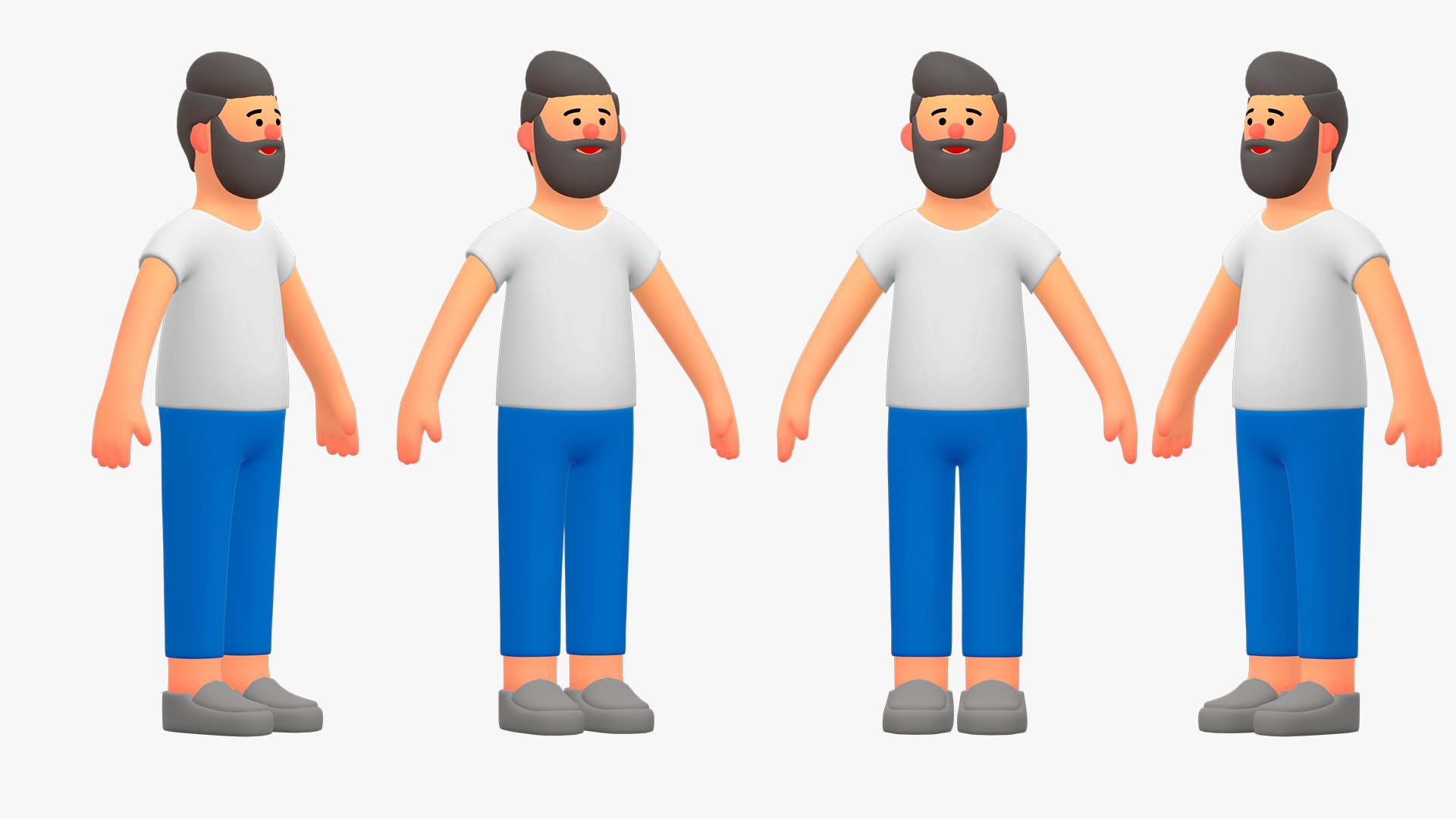 3D Characters Men Low-poly Textured 3d Model For Games - TurboSquid 2337607