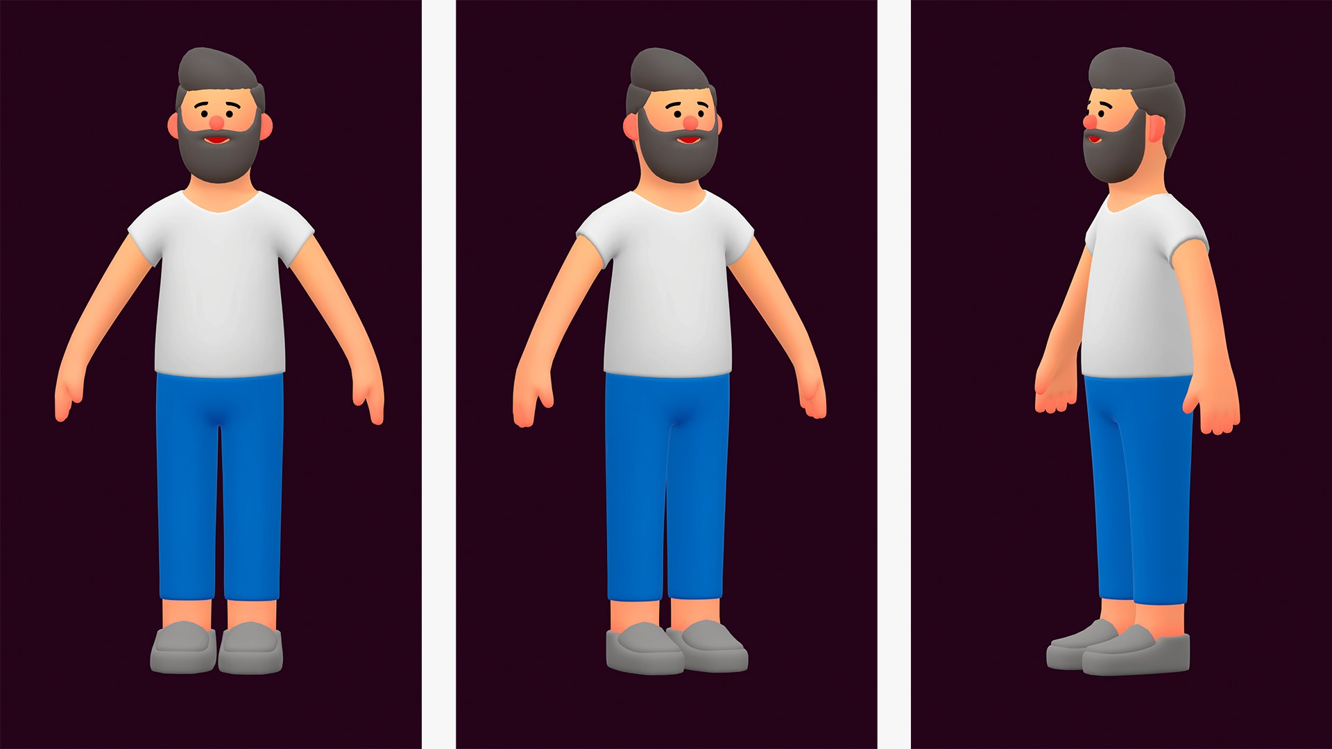 3D Characters Men Low-poly Textured 3d Model For Games - TurboSquid 2337607