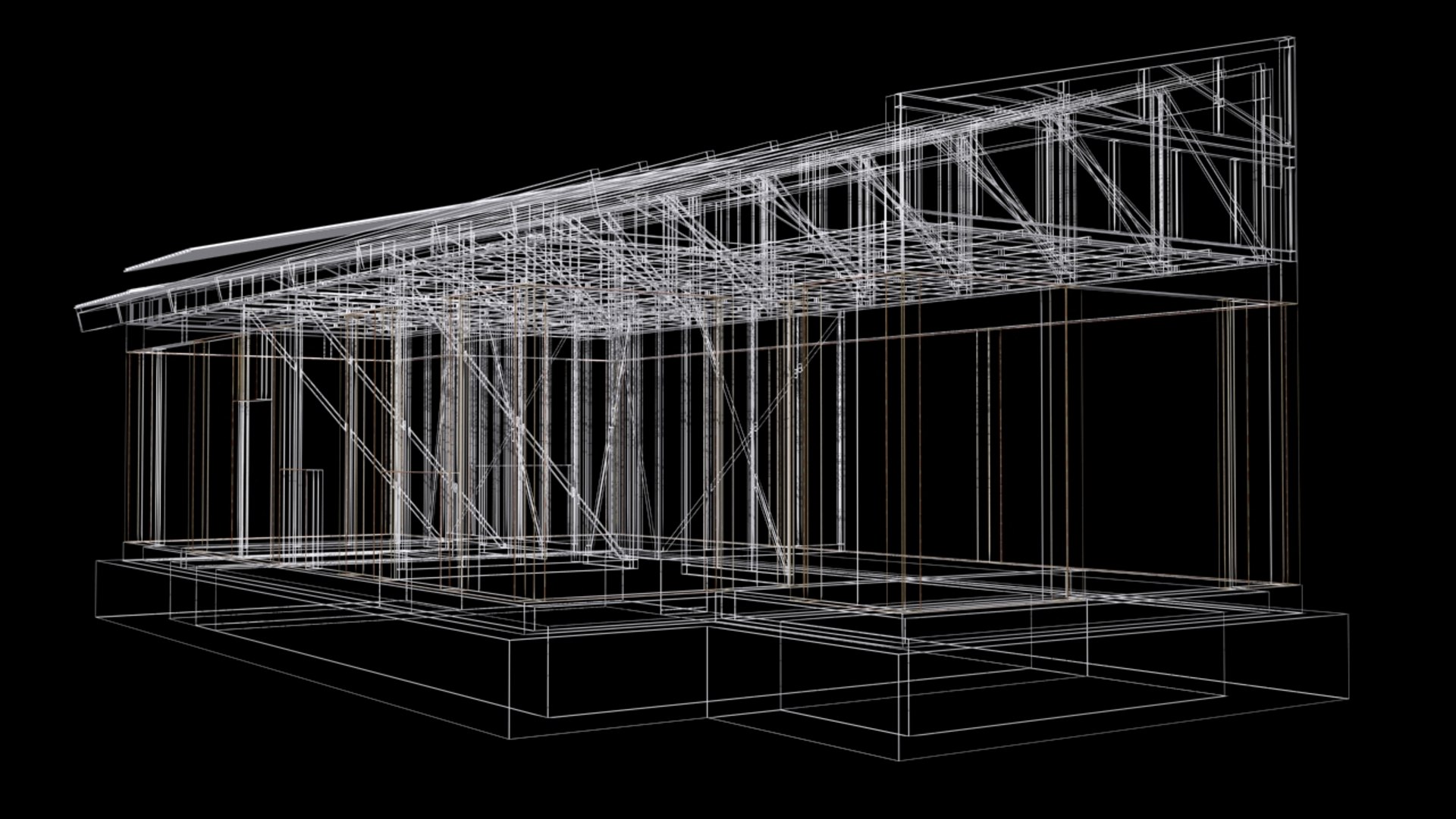 3d small housing structurally modeled