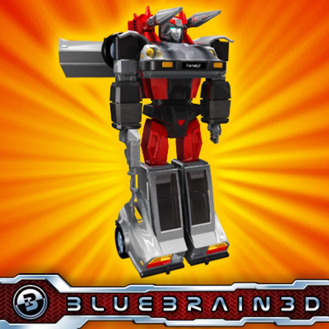 Transforming Robot Car Vehicle 3d 3ds