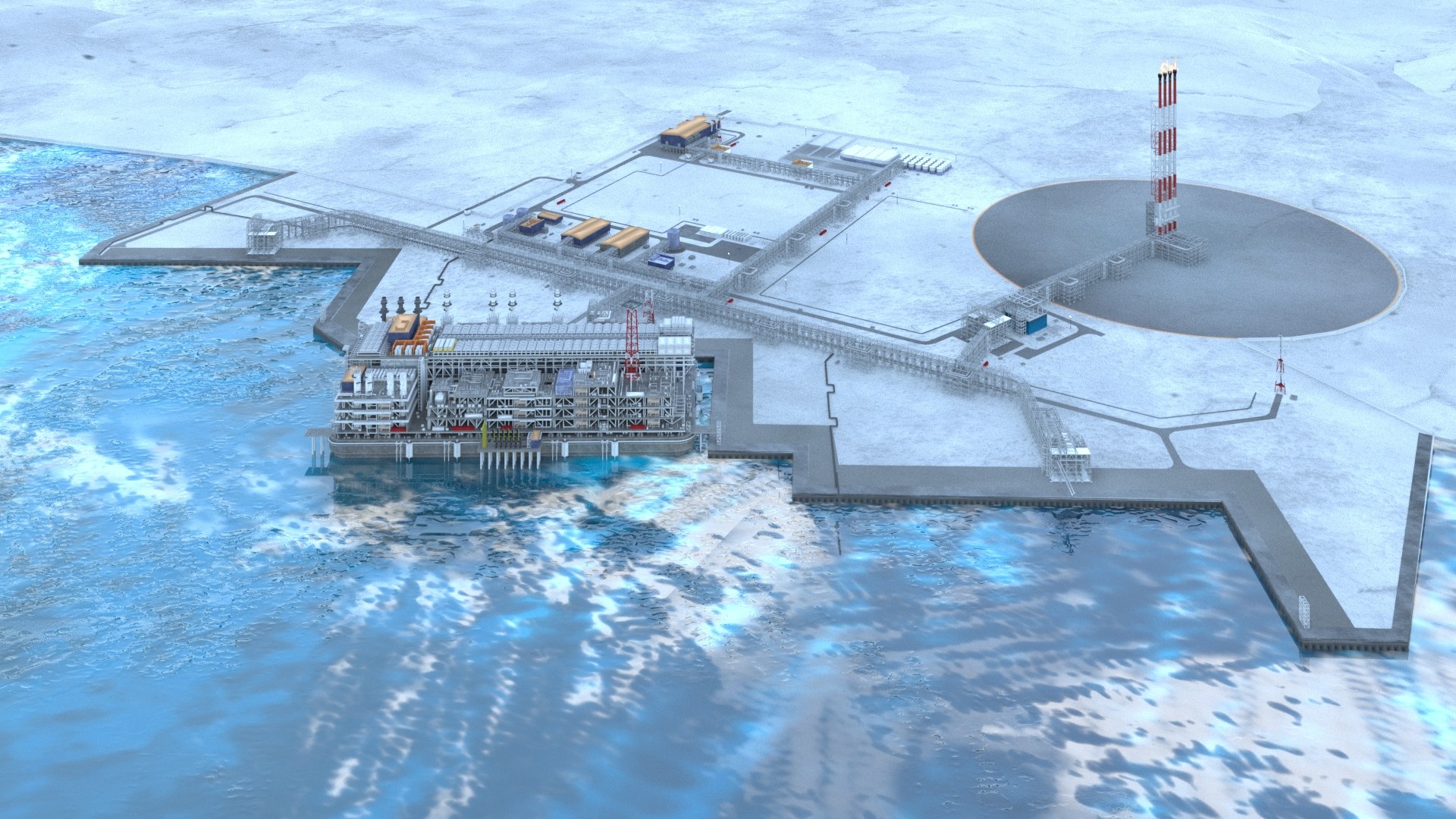 LNG Plant 3D - TurboSquid 2133779