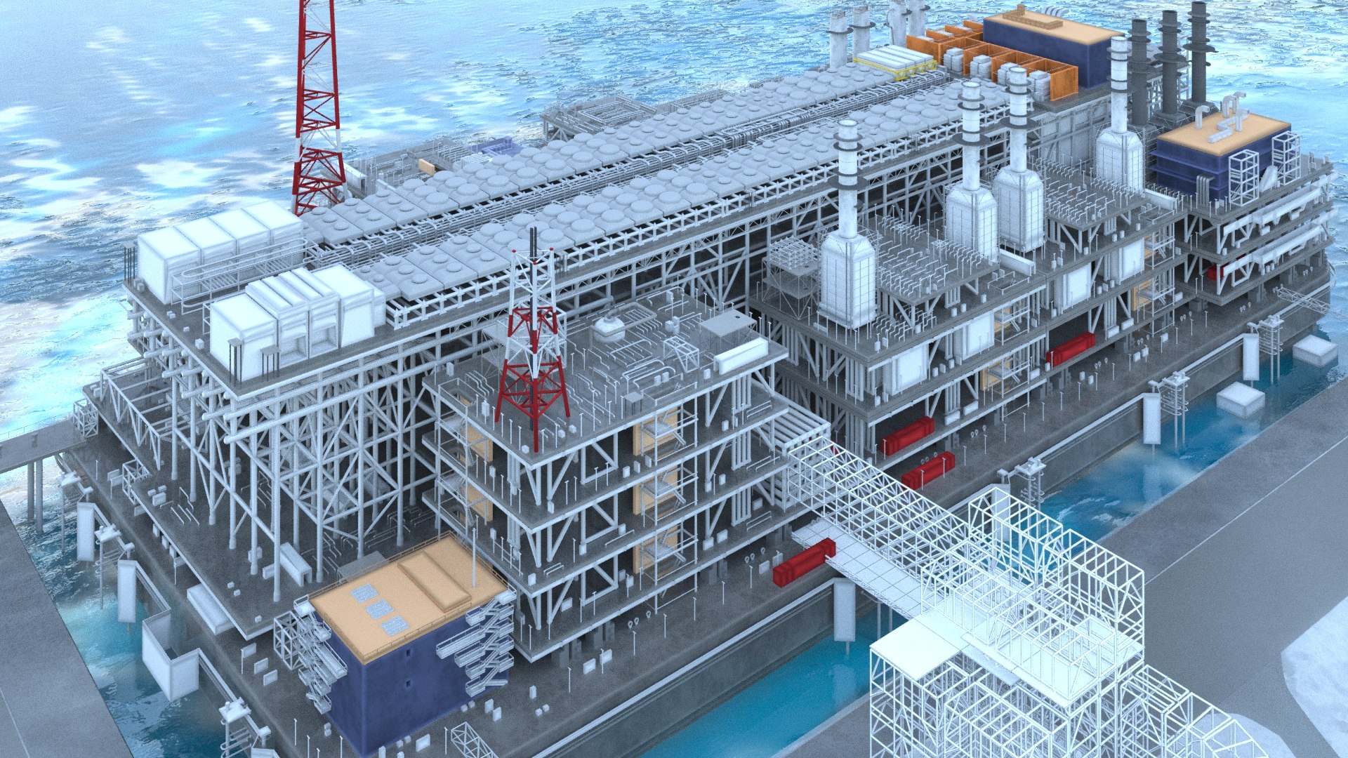 LNG Plant 3D - TurboSquid 2133779