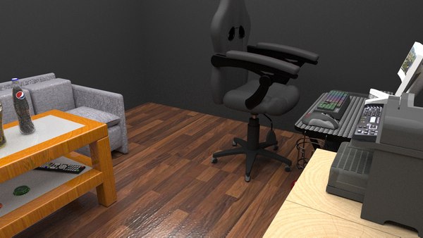 Computer room 3D model - TurboSquid 1688724