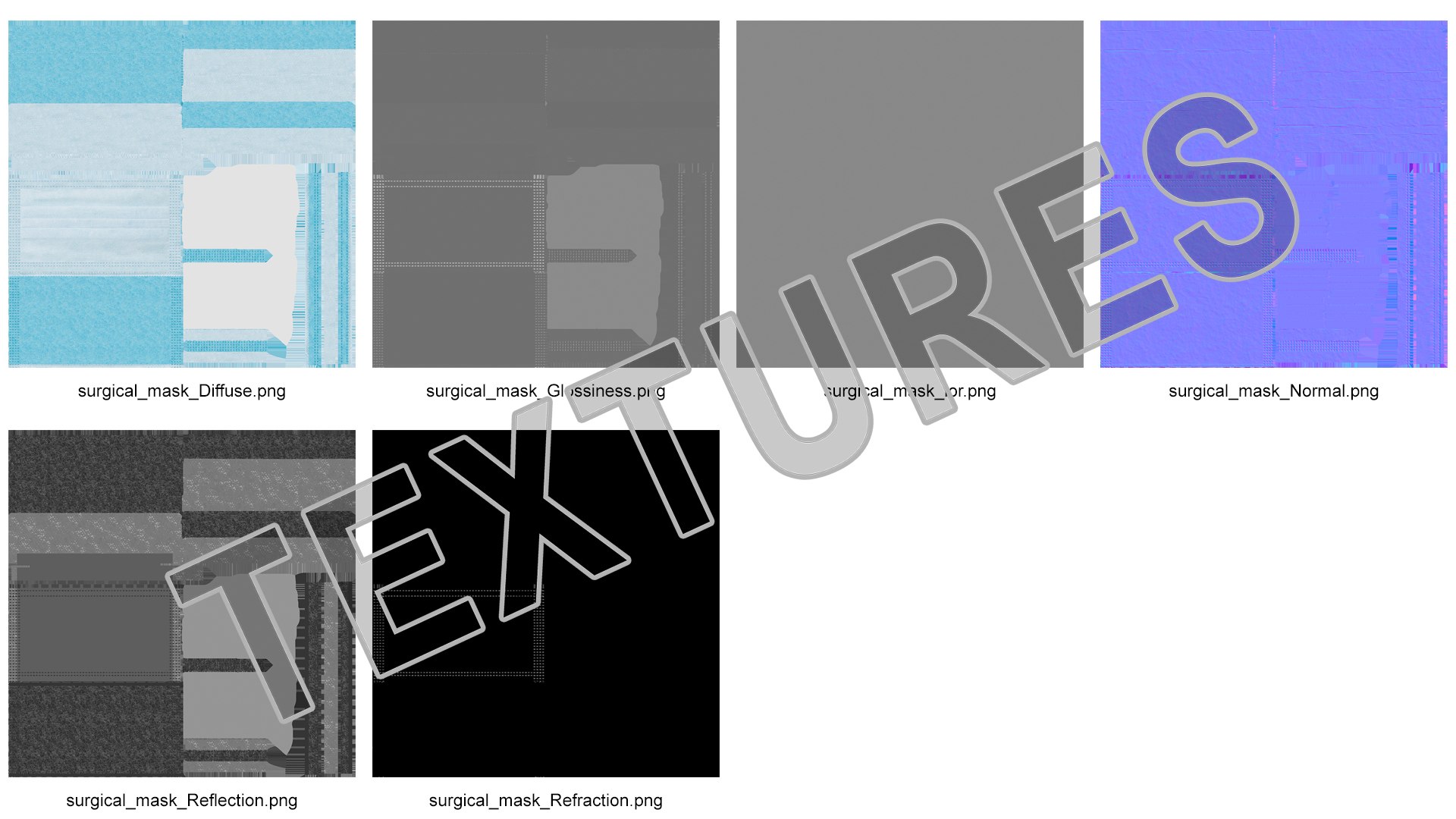 Stack medical face mask 3D - TurboSquid 1705673