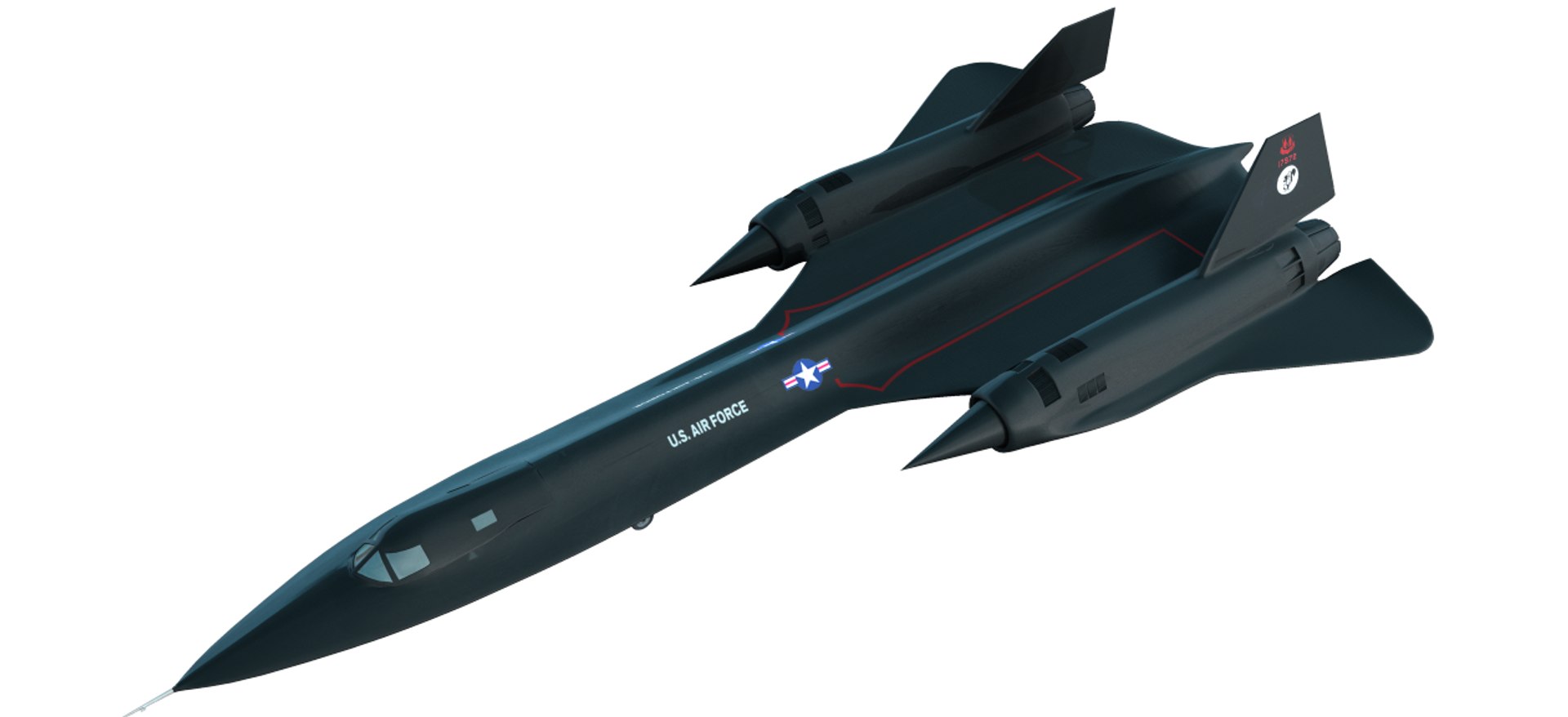 3d Model Lockheed Blackbird Sr-71a