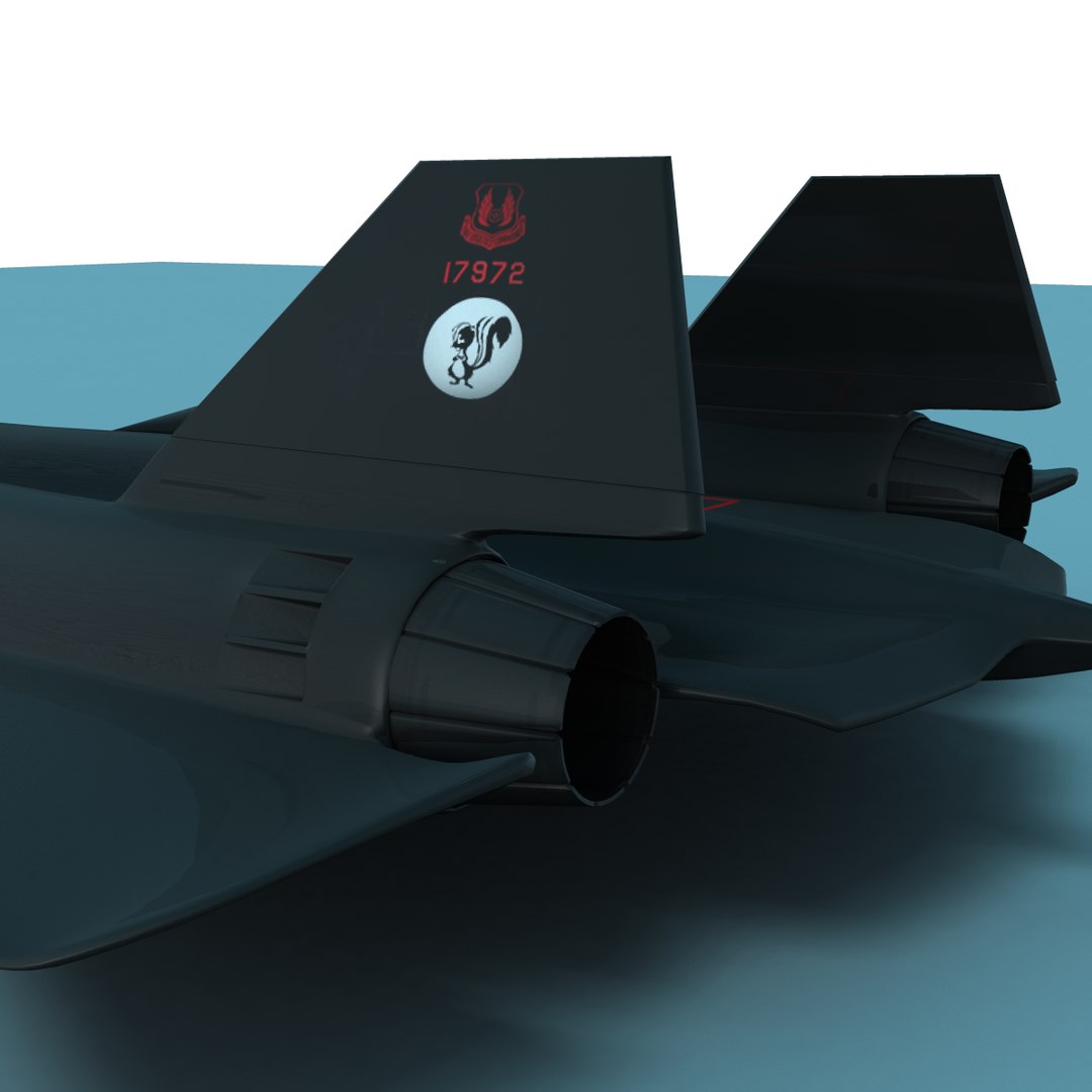 3d Model Lockheed Blackbird Sr-71a