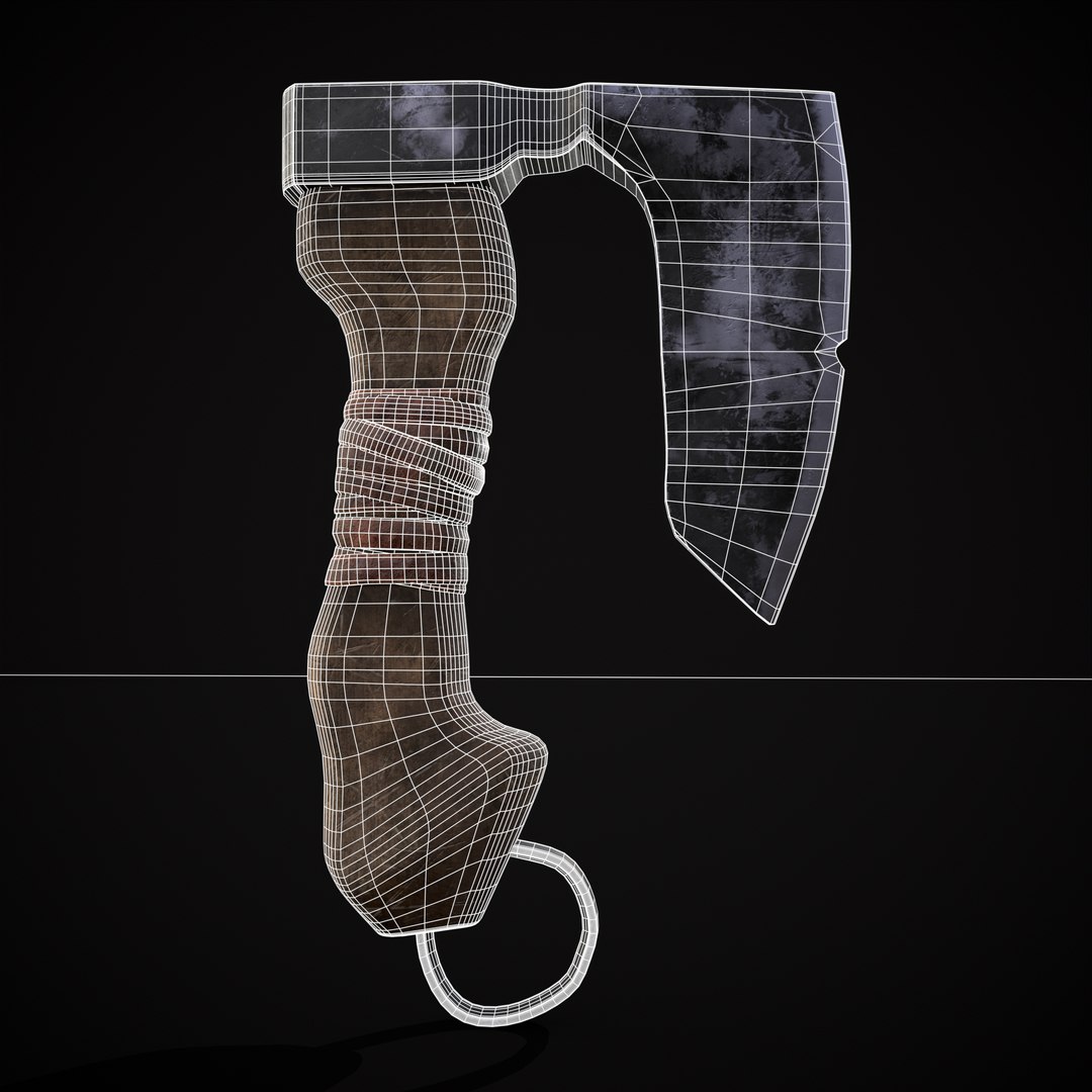 3D model Mini Bearded Hand Axe - TurboSquid 2034998