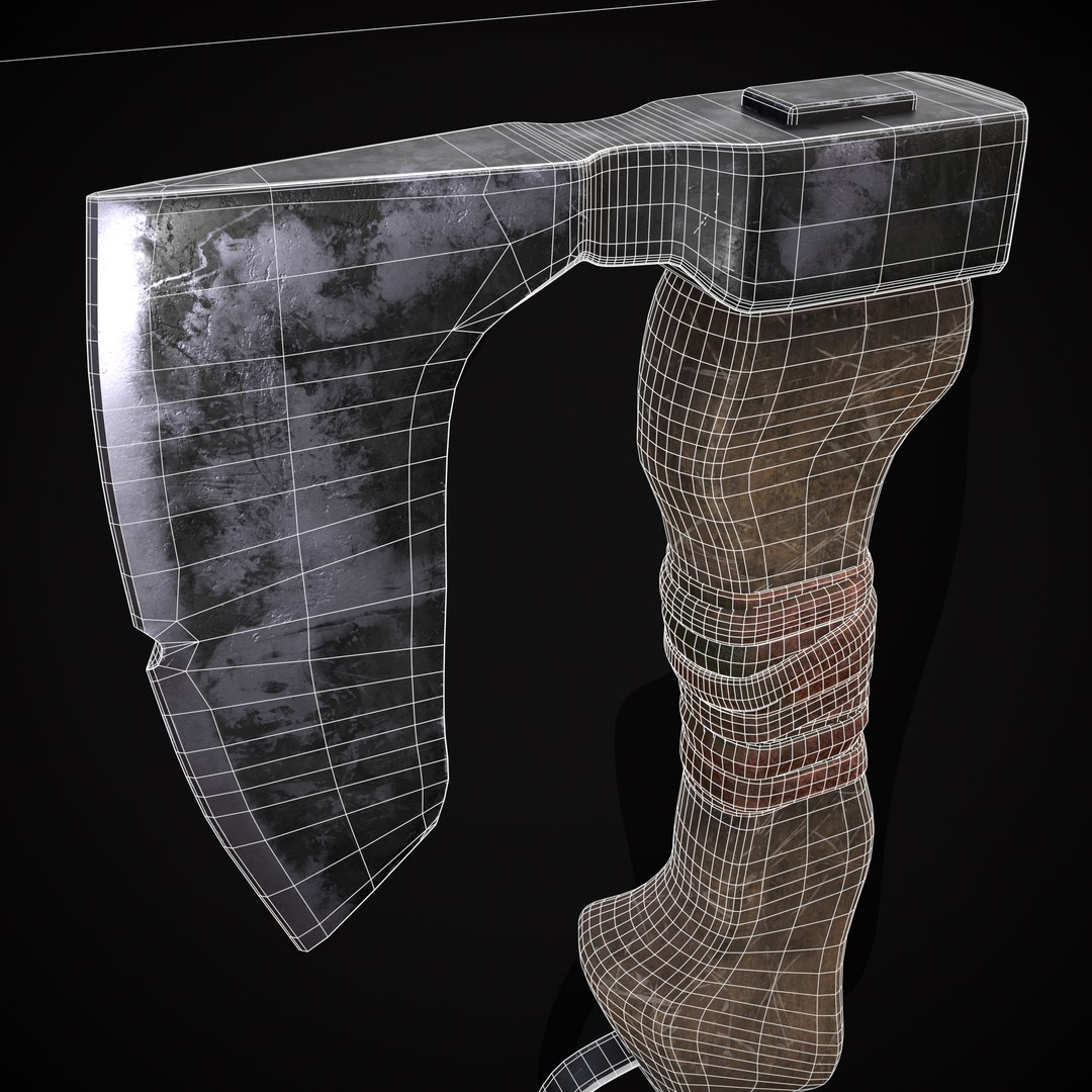 3D model Mini Bearded Hand Axe - TurboSquid 2034998