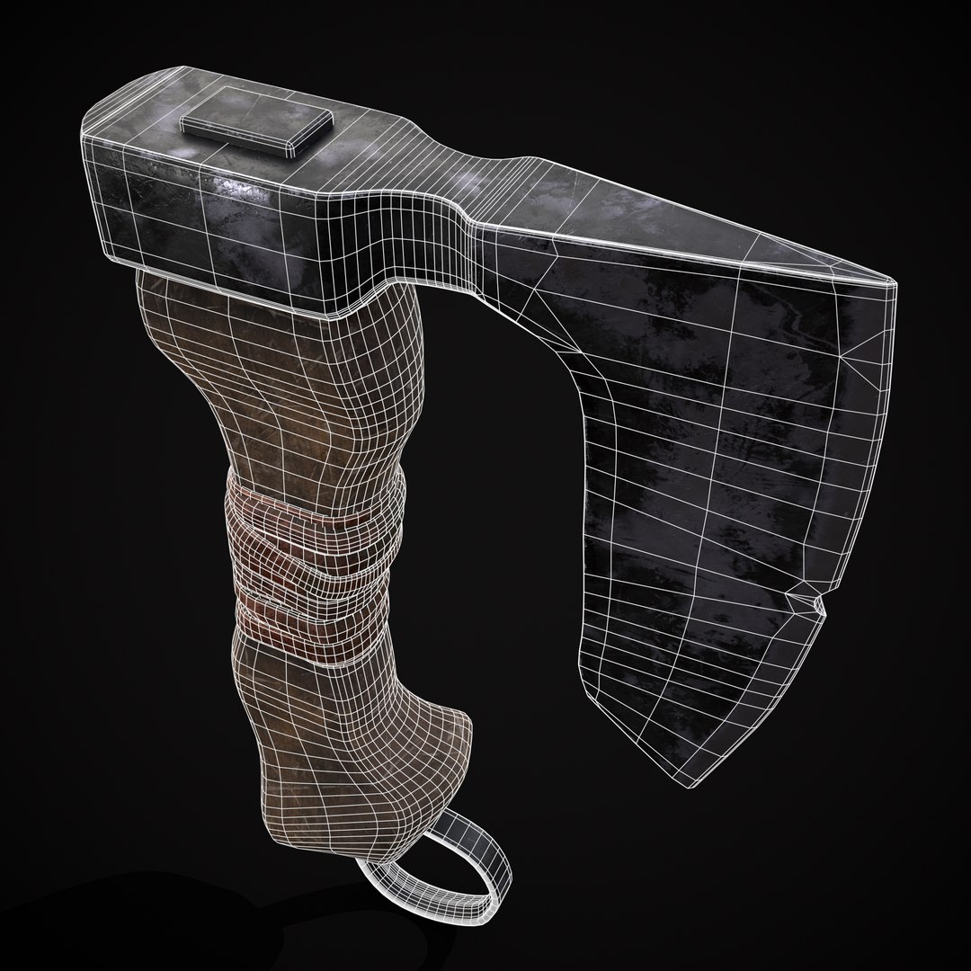 3D model Mini Bearded Hand Axe - TurboSquid 2034998