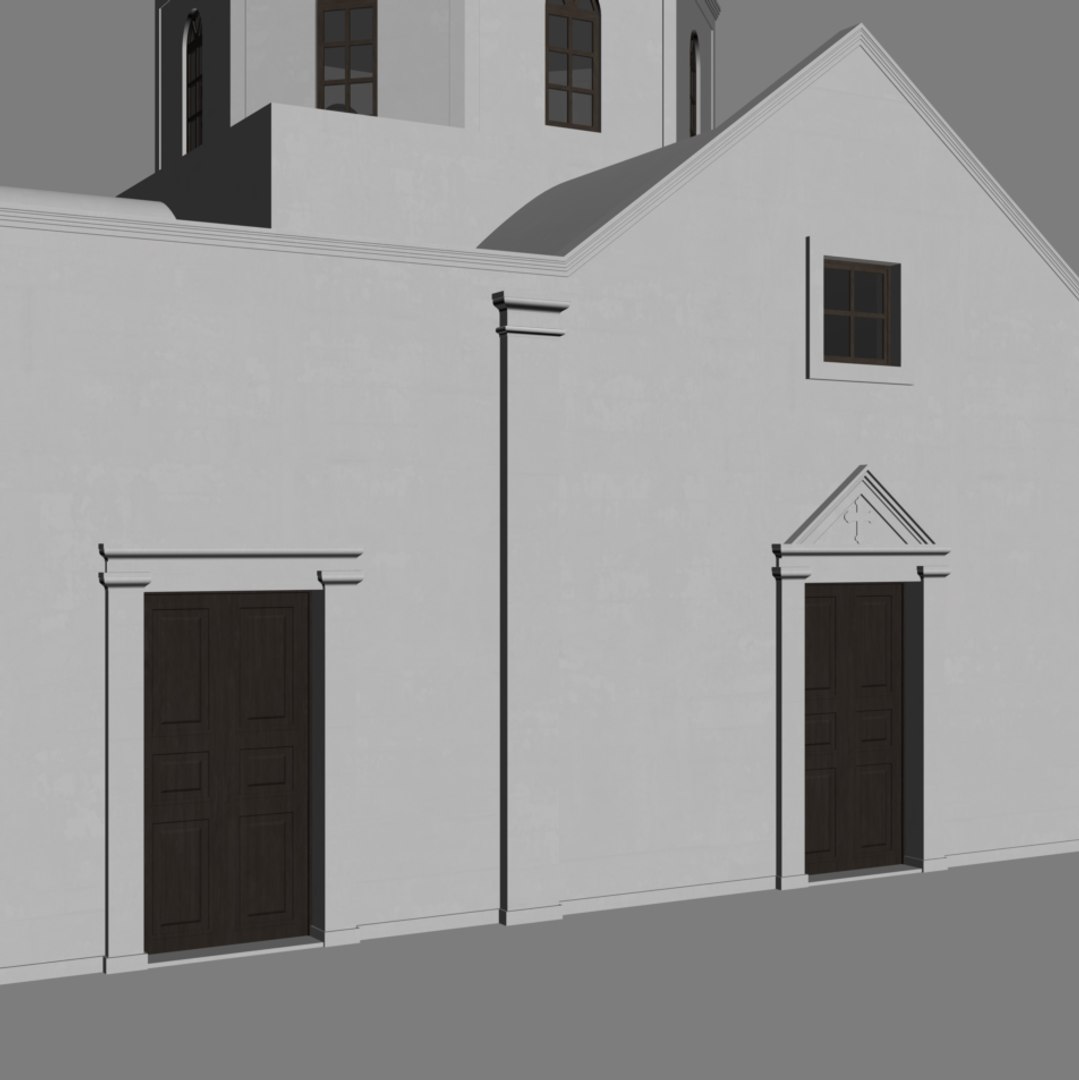 3D Model Greek Church - TurboSquid 1547895