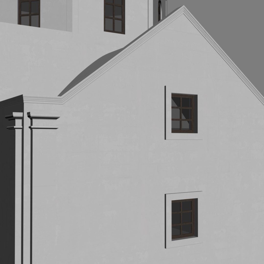 3D Model Greek Church - TurboSquid 1547895