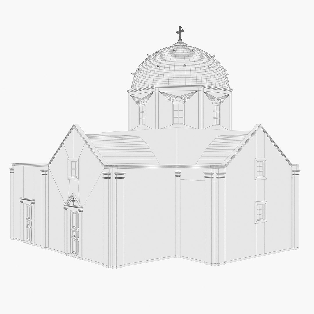 3D model greek church - TurboSquid 1547895