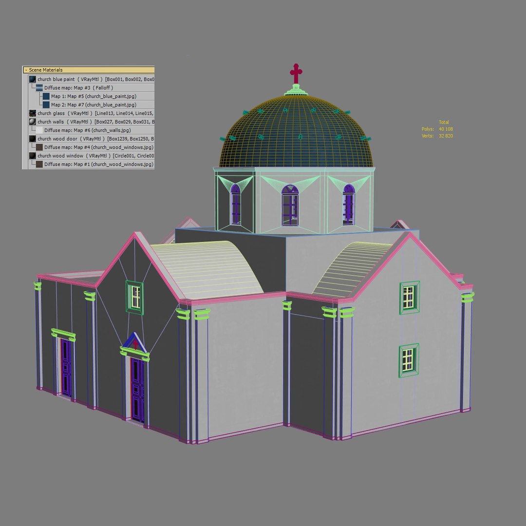 3D model greek church - TurboSquid 1547895