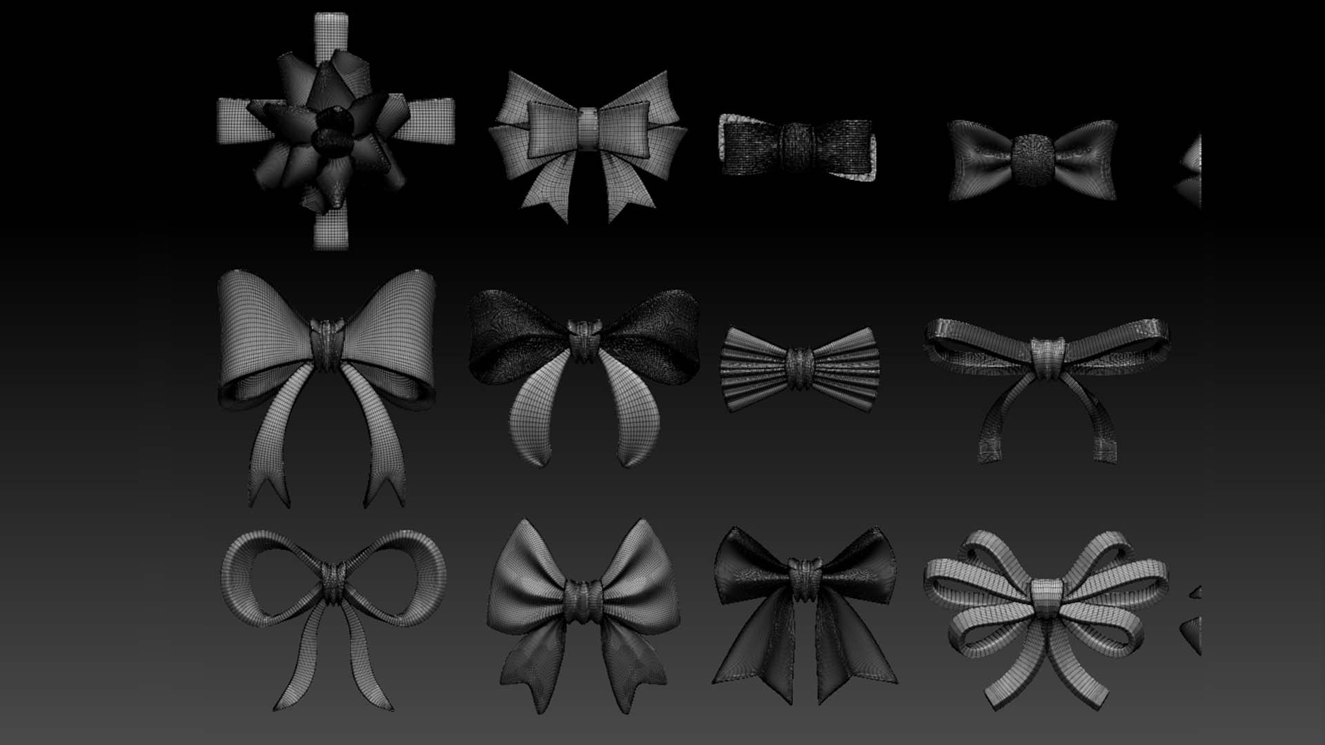 3D BOWS - TurboSquid 2063809